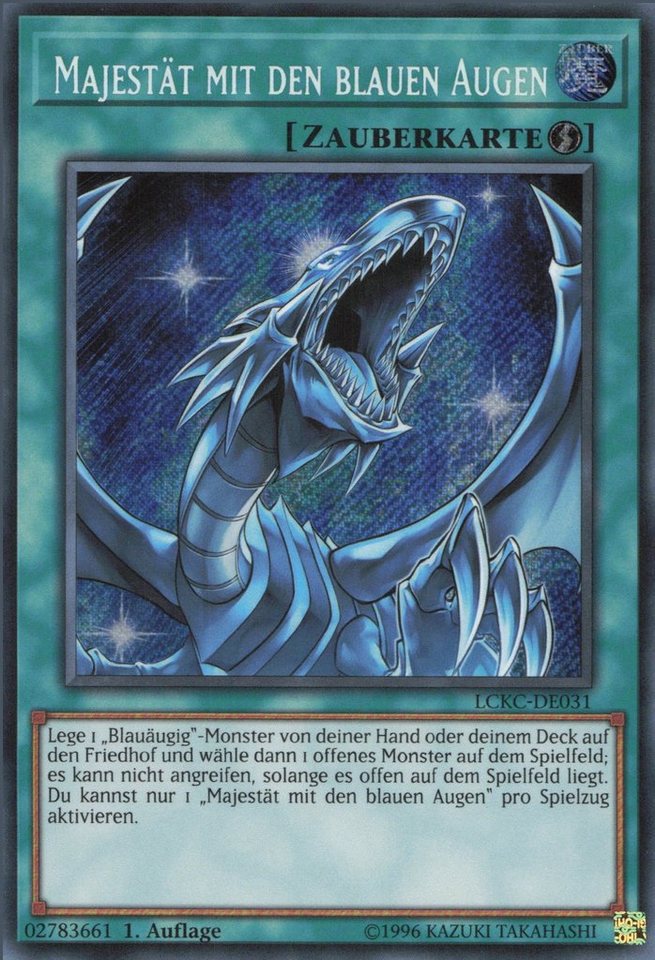 Recollectibles Sammelkarte Yugioh Majestät Mit Den Blauen Augen Yu Gi
