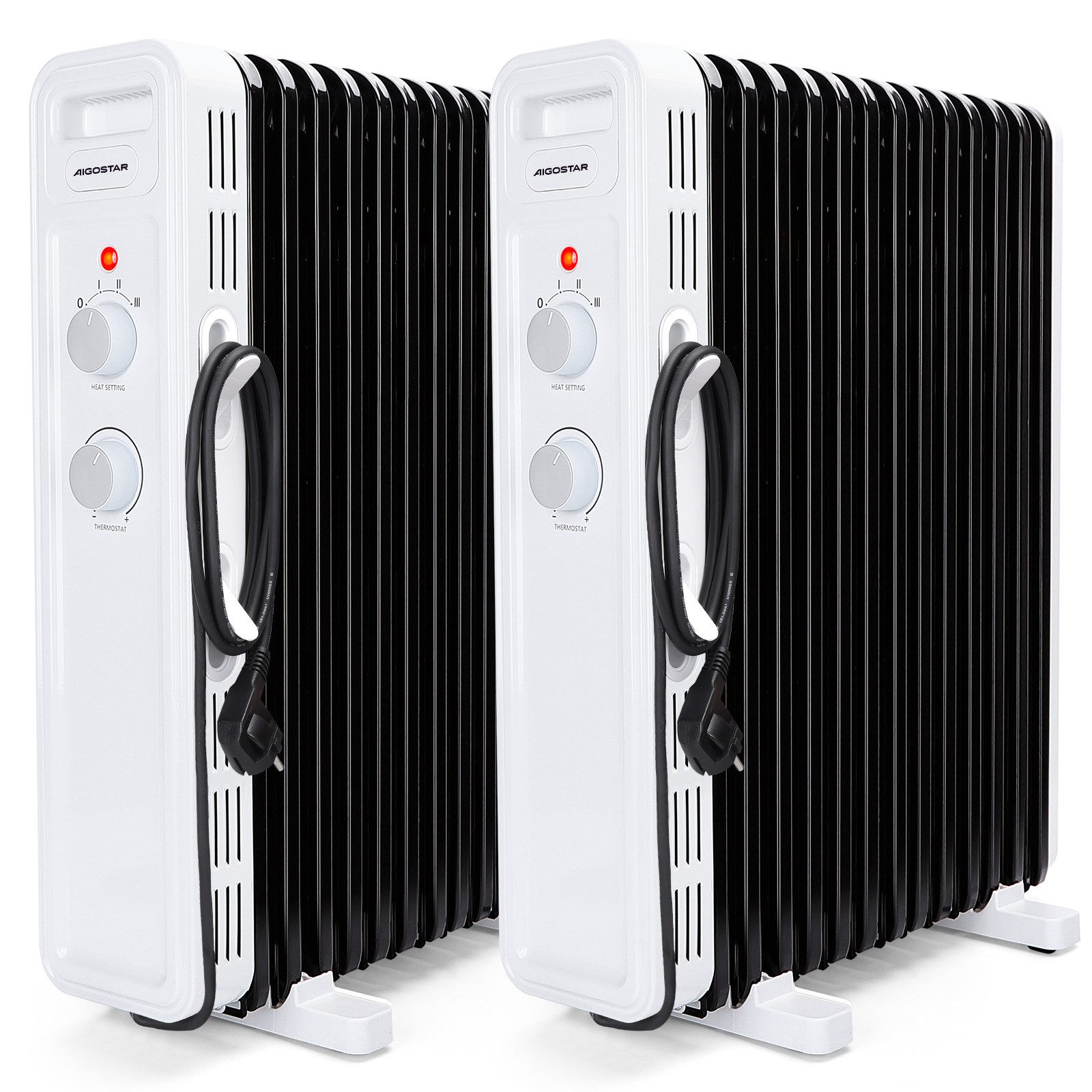 Aigostar Ölradiator Energiesparend Heizkörper mit Thermostat, Mobiler ...