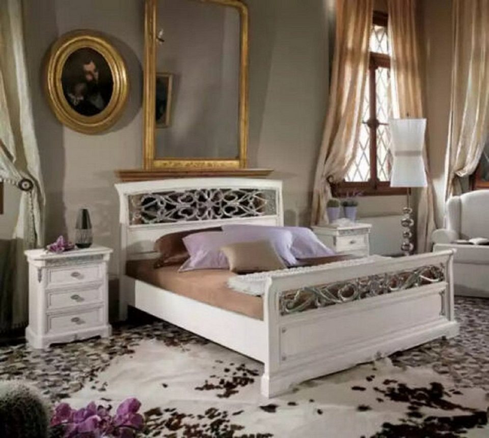 Jvmoebel Schlafzimmer Set Schlafzimmer Set Bett 2x Nachttische 3 Tlg