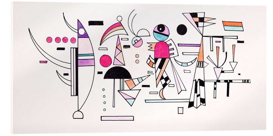 Posterlounge Acrylglasbild Wassily Kandinsky, Entwurf zu Leicht ... Posterlounge Acrylglasbild Wassily Kandinsky, Entwurf zu Leicht ...