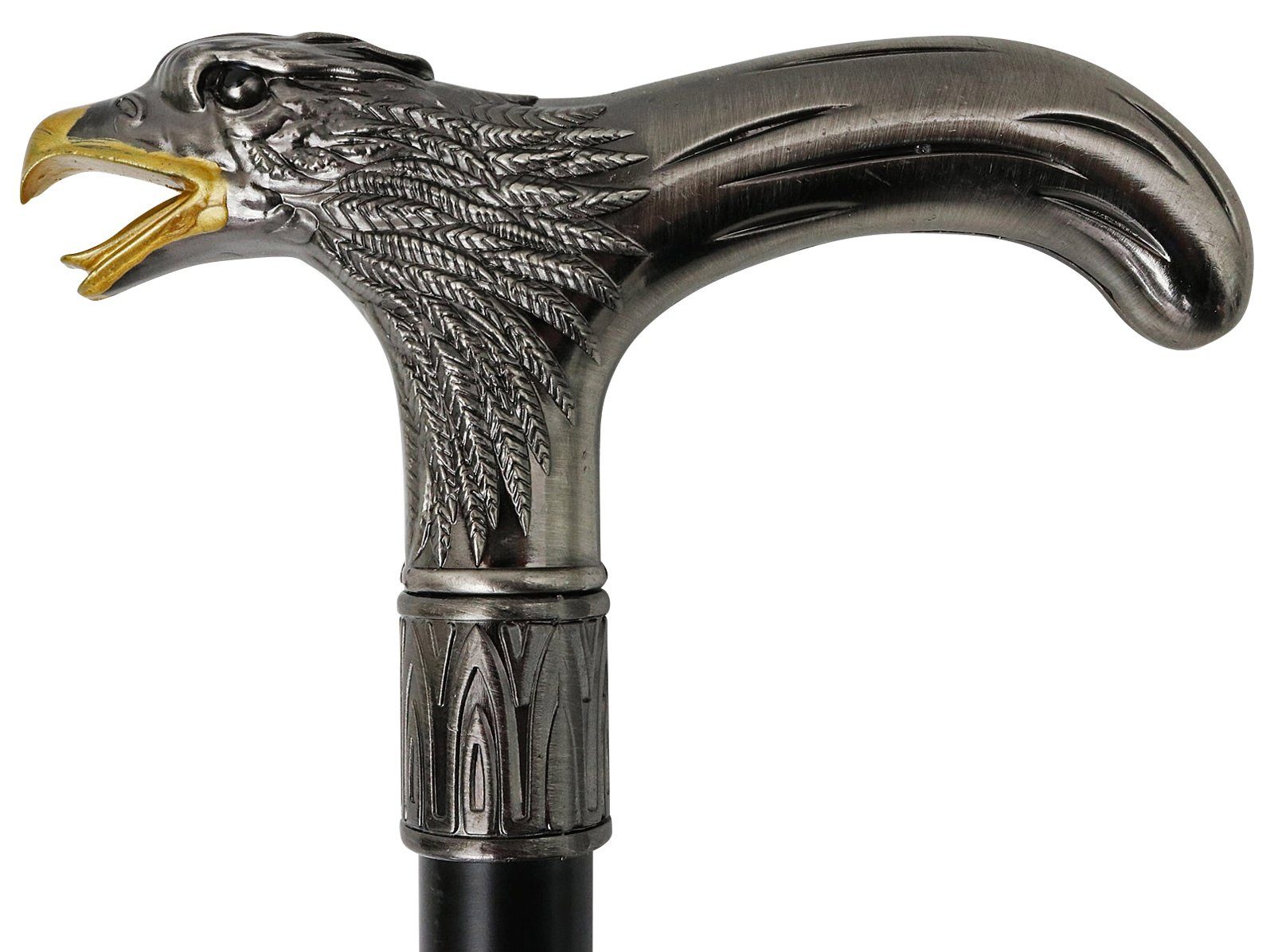 Aubaho Dekoobjekt Spazierstock Wanderstock Adler Flanierstock Vogel