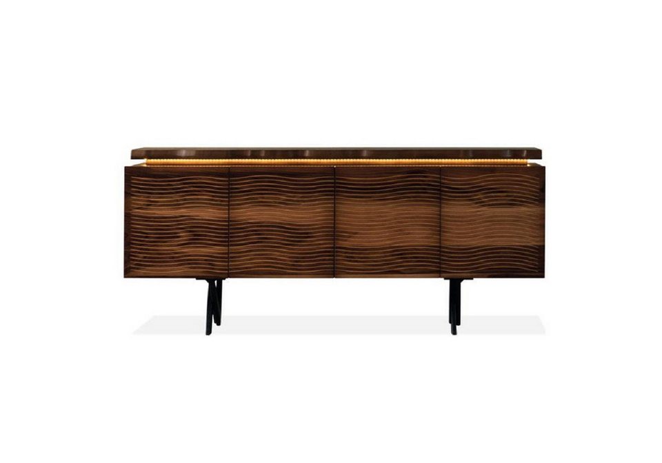 Jvmoebel Sideboard Designer Braune Holz Kommode Luxuriöses Sideboard