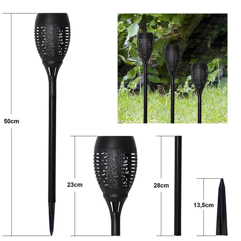 Star Trading Led Solarleuchte Flame Star Trading Solar Lampe Outdoor