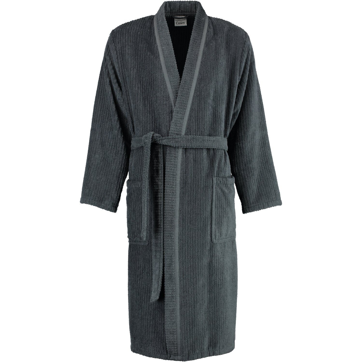 Cawö Herrenbademantel 1702 Kimono Frottier Kimono 100 Baumwolle