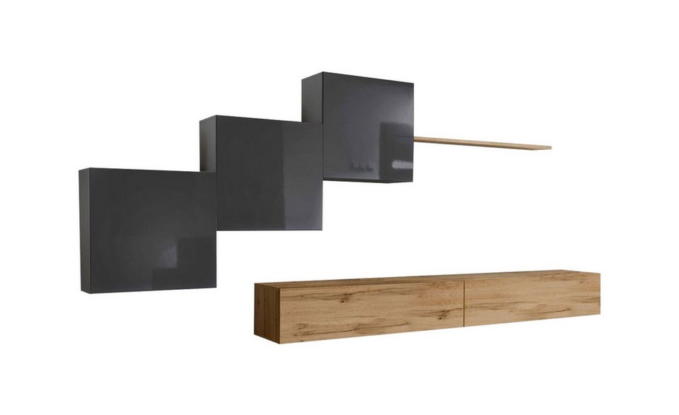 Jvmoebel Wohnzimmer Set Luxus Weiß Designer Moderne Wohnwand Sideboard