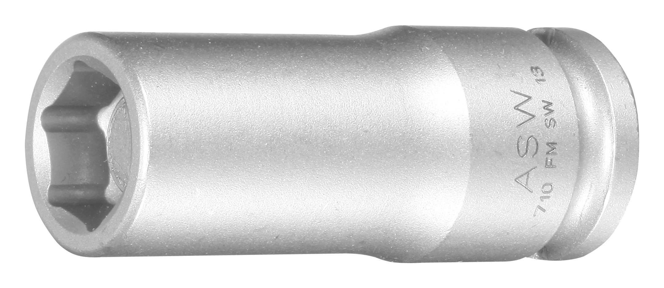 ASW Stecknuss, Kraft-Steckschlüssel-Einsatz 3/8" 10 mm Federmagnet lang