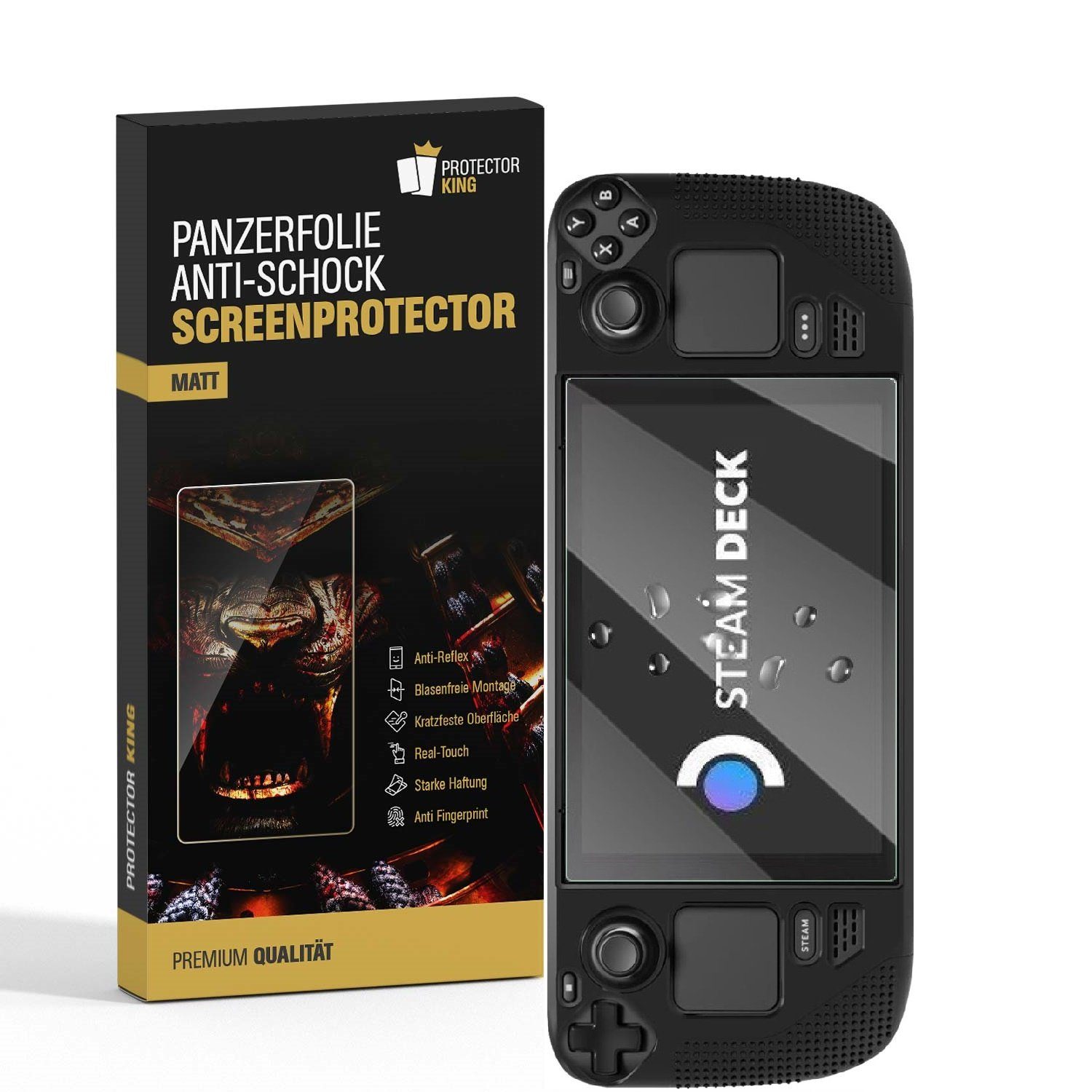 Protectorking Schutzfolie 3x Panzerfolie Für Valve Steam Deck