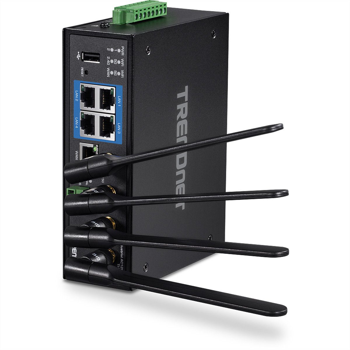Trendnet TI-W100 Industrial Router Netzwerk-Switch (Wireless AC1200 ...