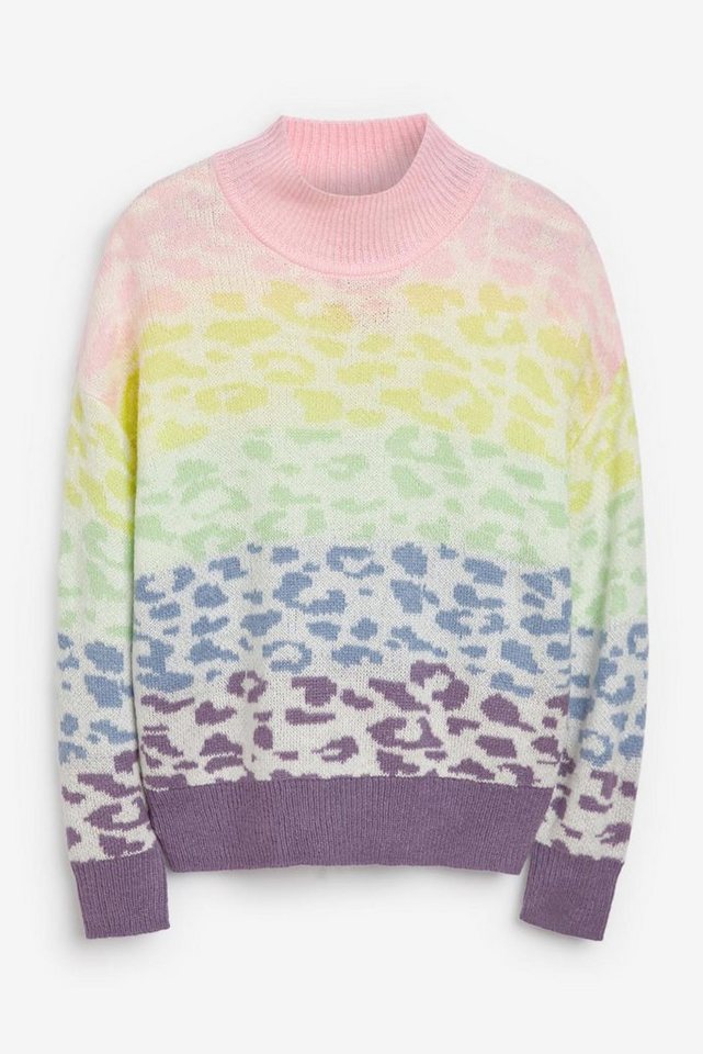 Next Stehkragenpullover Regenbogen Pullover Aus Wollmischgewebe 1 Tlg
