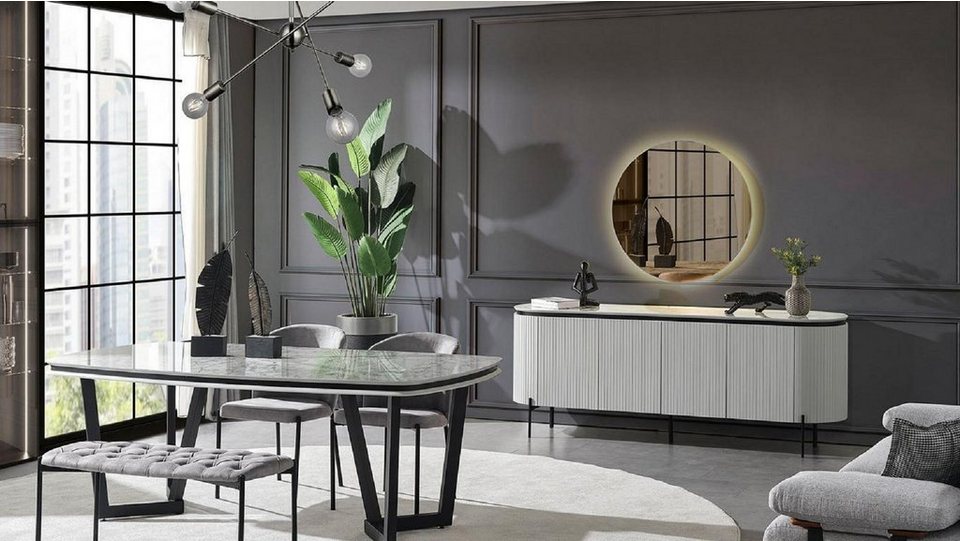 Jvmoebel Esszimmer Set Modern Esszimmer Set Besteht Aus Esstisch 4x