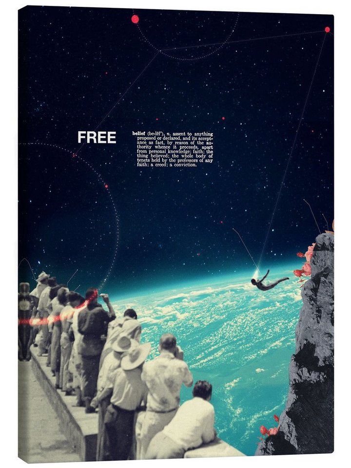 Posterlounge Leinwandbild Frank Moth Free Illustration
