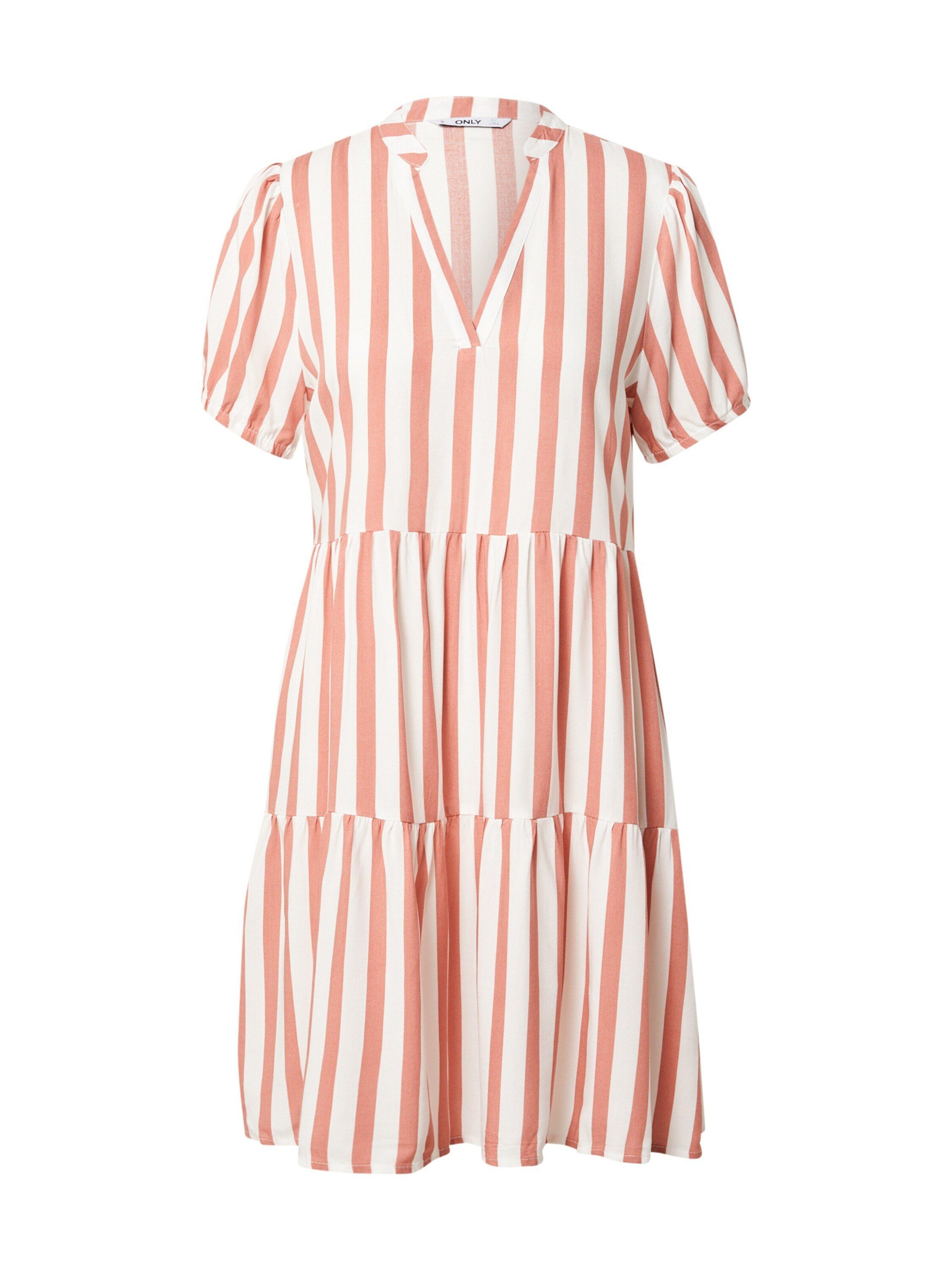 Only Minikleid Nova Thea 1 Tlg Drapiertgerafft Volant Leichter Stoff