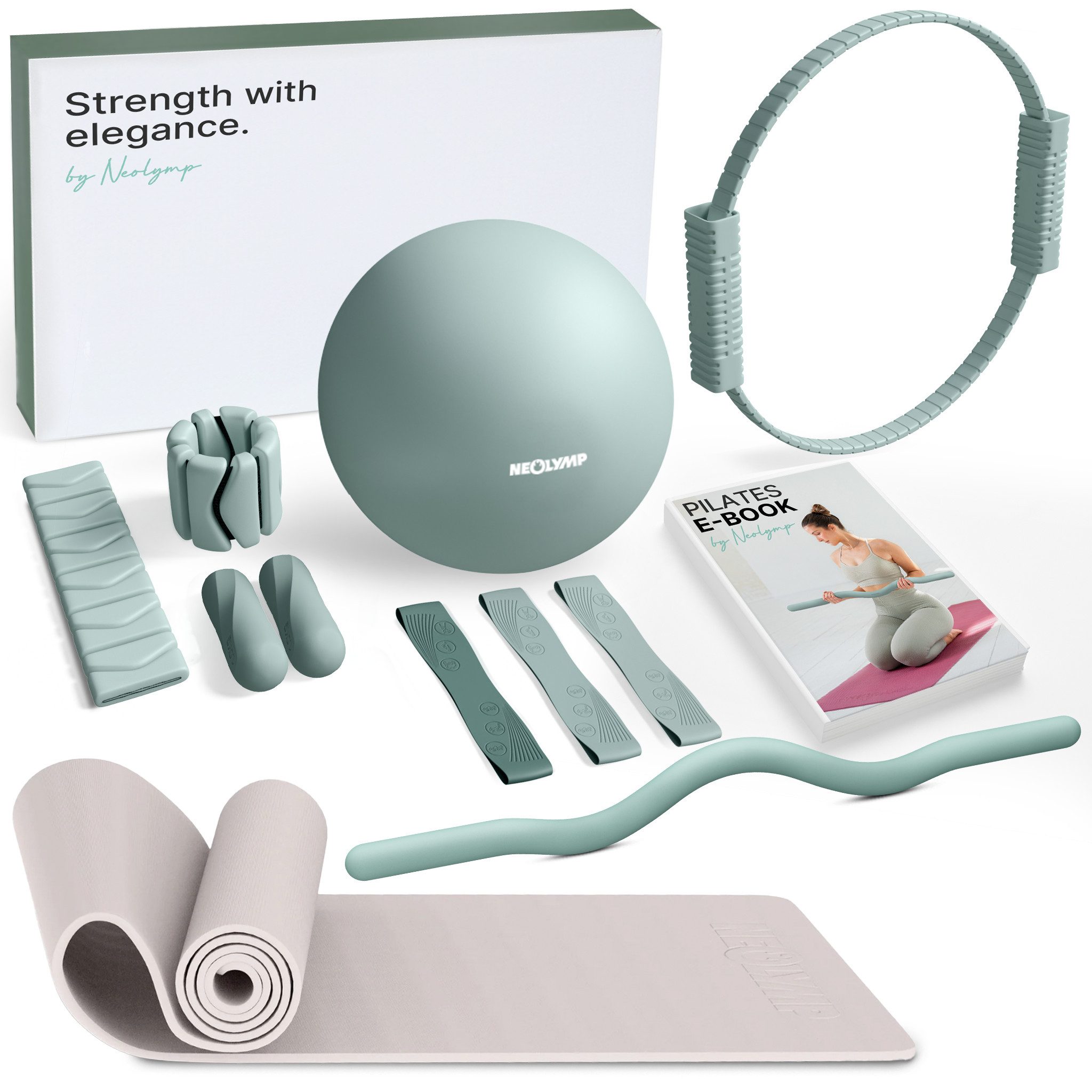 NEOLYMP Pilates-Ring Pilates Set für Zuhause – Pilates Ball, Pilates ...
