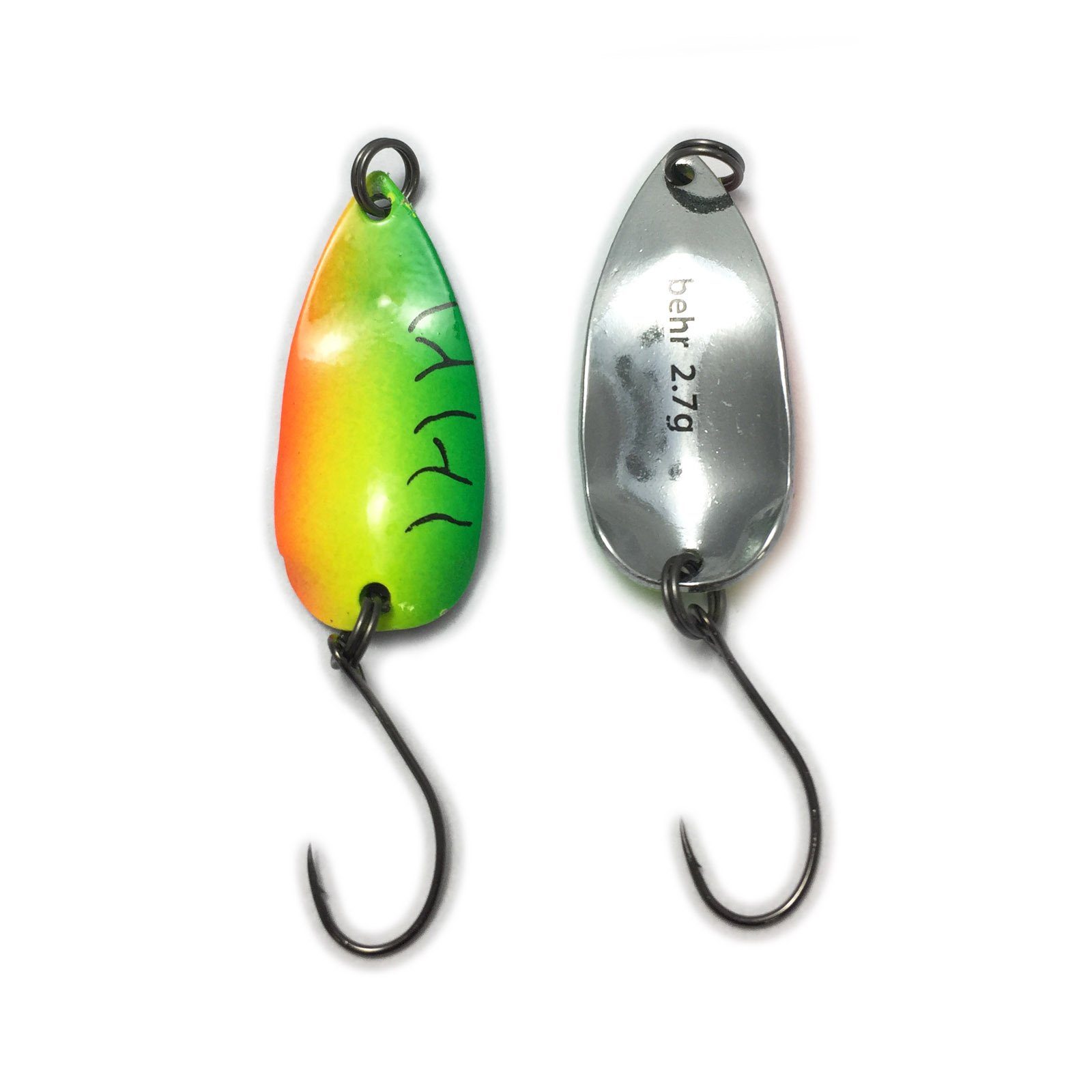 Behr Kunstköder TRENDEX L Spoon Trout Spinner 2,7g Blinker Forellen Köder UV-aktiv