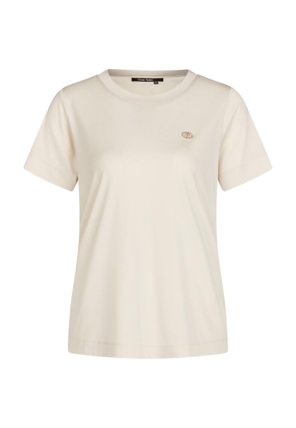MARC AUREL T-Shirt mit Strass-Logo