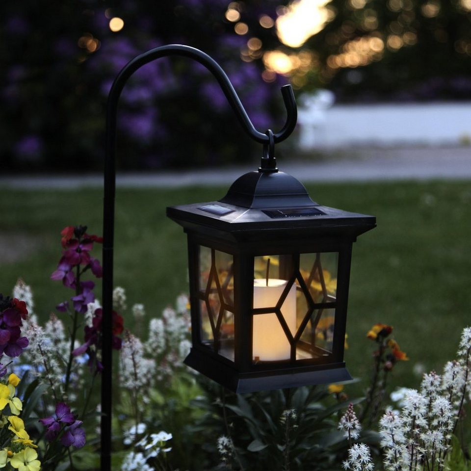 Star Trading Led Laterne Led Solar Laterne Mit Kerze 3in1