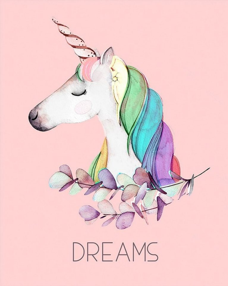 Art For The Home Leinwandbild Regenbogen Einhorn 40x50 Cm Online
