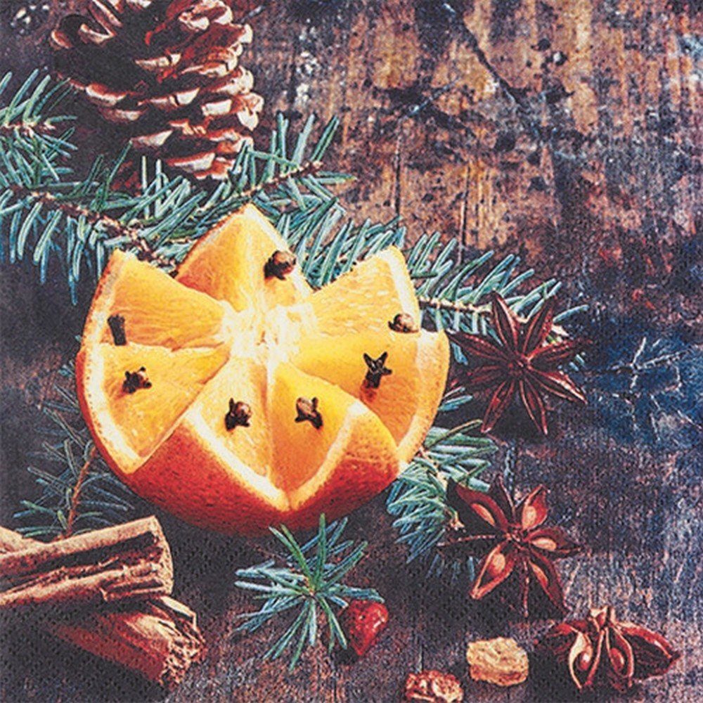 Home Fashion Papierserviette 20 Servietten Christmas Spices Besondere