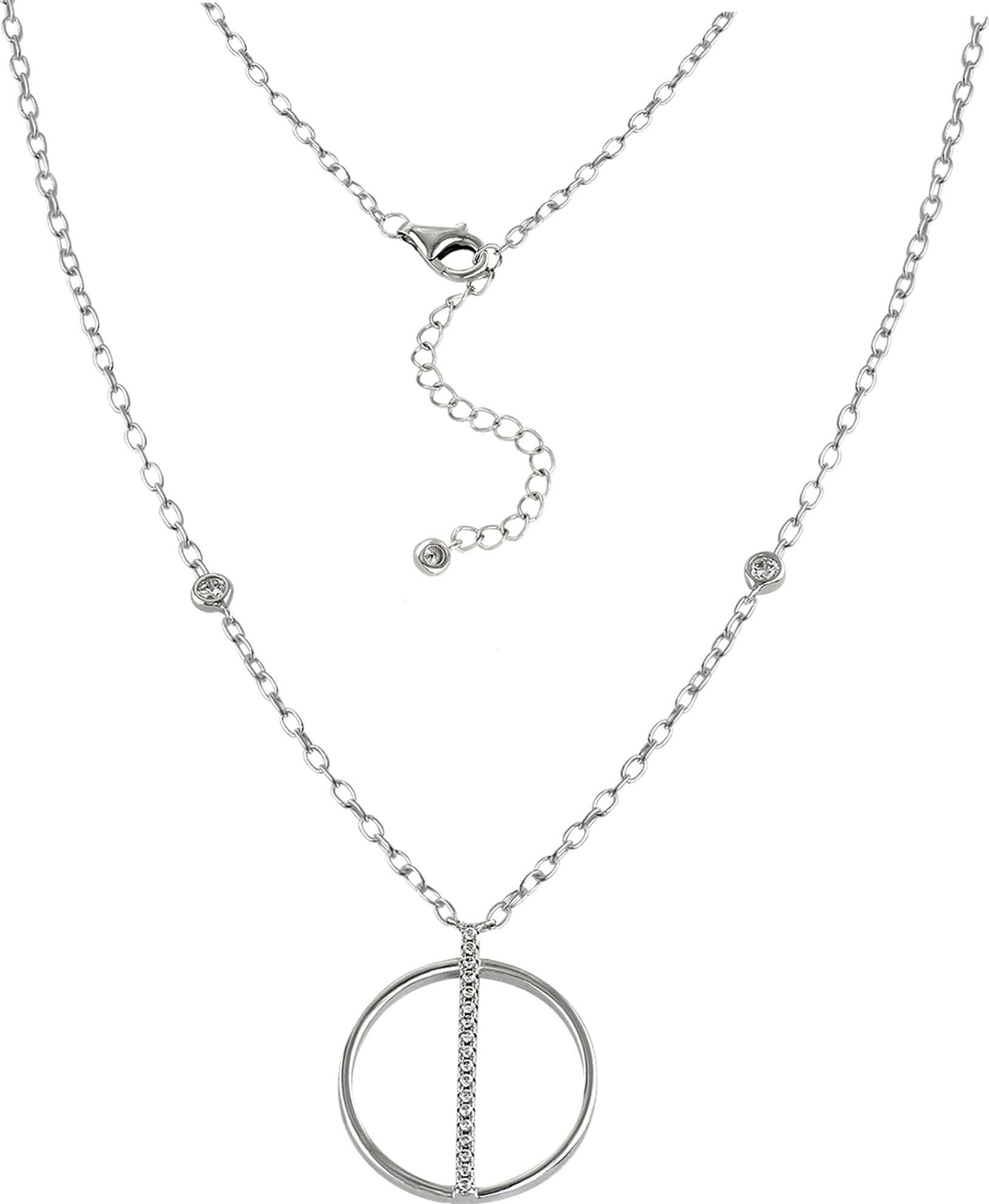 SilberDream Silberkette SilberDream Zirkonia Rund Halskette (Halskette), Halsketten (Rund) ca ...