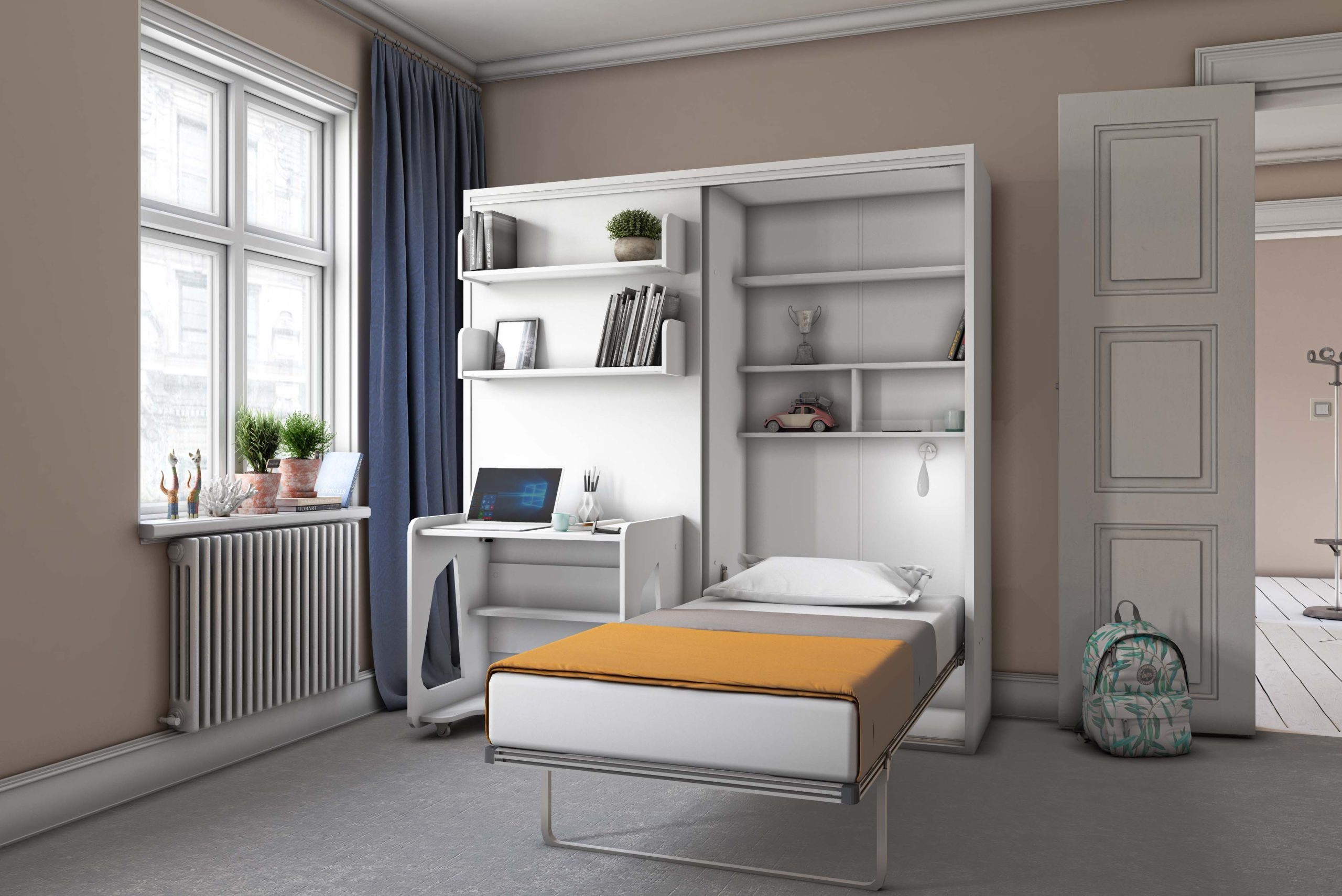 Multimo Schrankbett Multimo Studio 5 Schrankbett, Klappbett mit LED ...