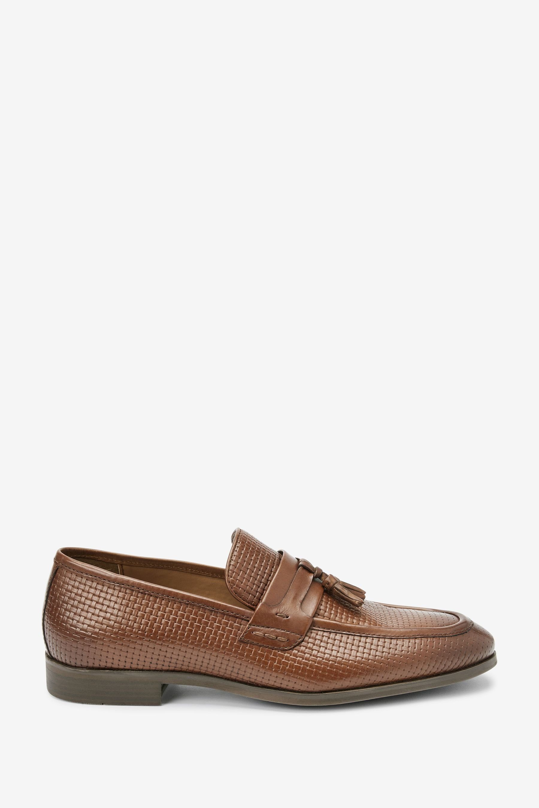 Next Hell For Leather Slipper Mit Prägung Und Quaste Loafer 1 Tlg