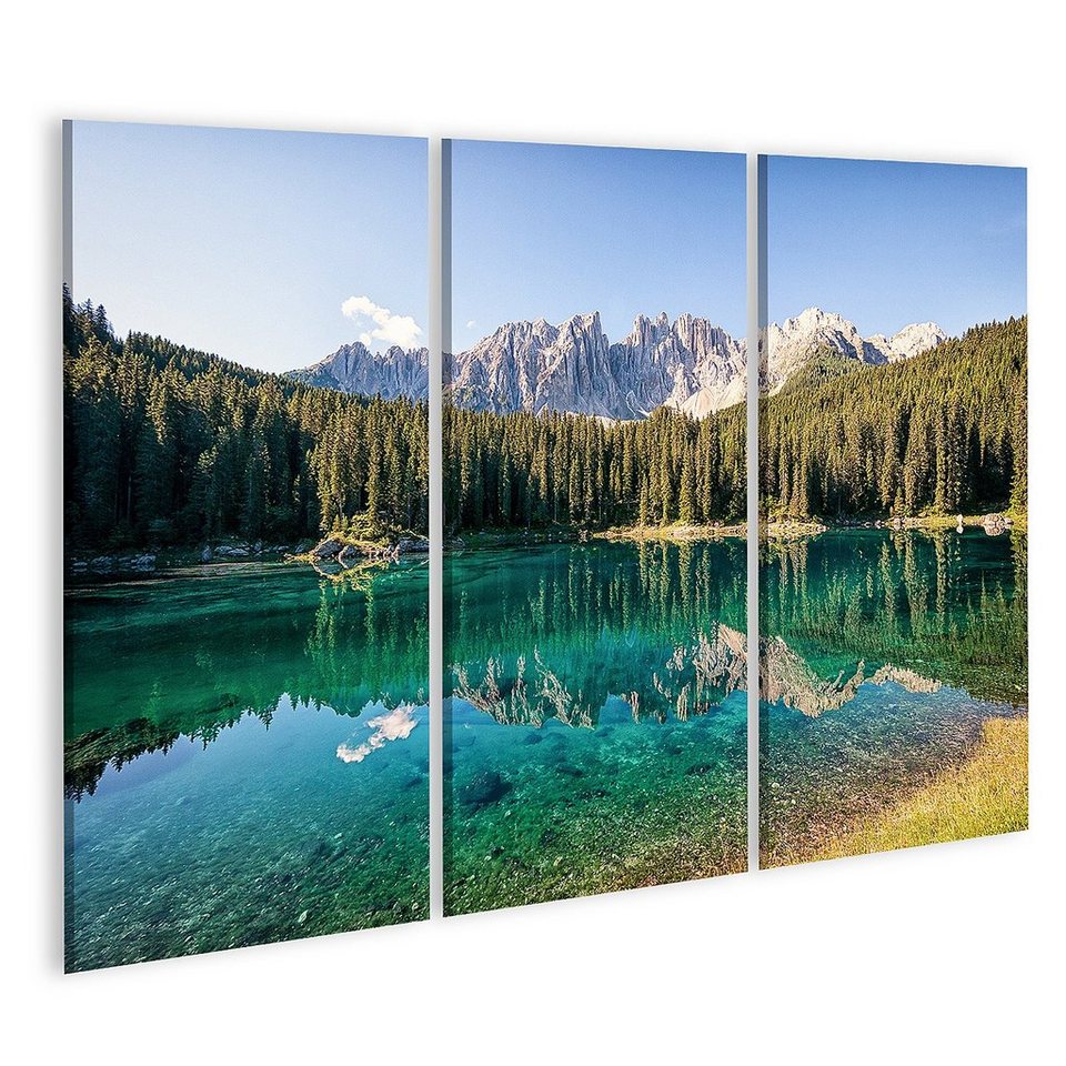 Islandburner Leinwandbild Bild Auf Leinwand Karerlake In Den Dolomiten