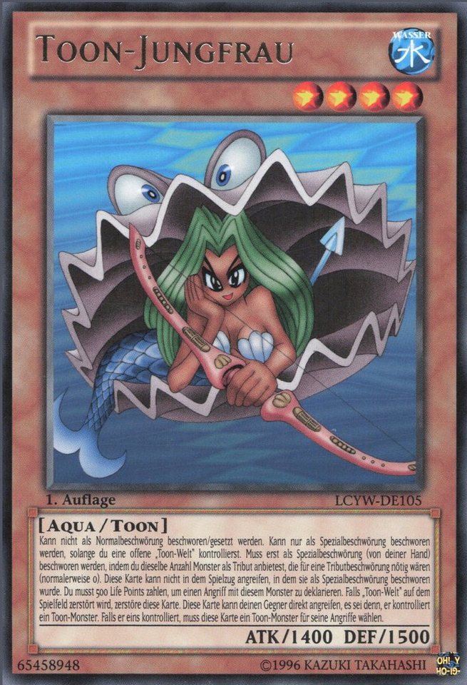 Recollectibles Sammelkarte Yugioh Karte Toon Jungfrau Deutsch Yu Gi Oh