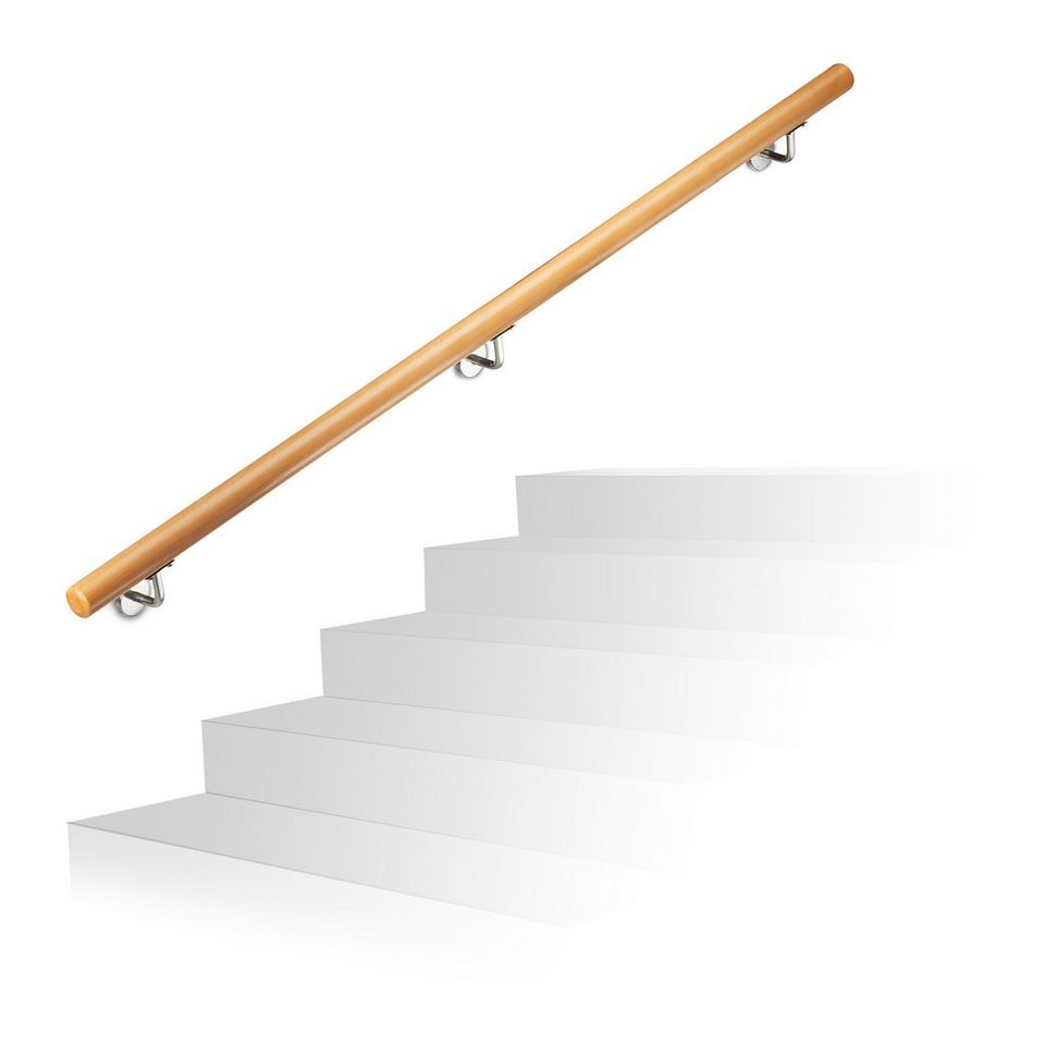 relaxdays Handlauf »Handlauf Buche«, 150 cm Gesamtlänge, 1500 mm relaxdays Handlauf »Handlauf Buche«, 150 cm Gesamtlänge, 1500 mm