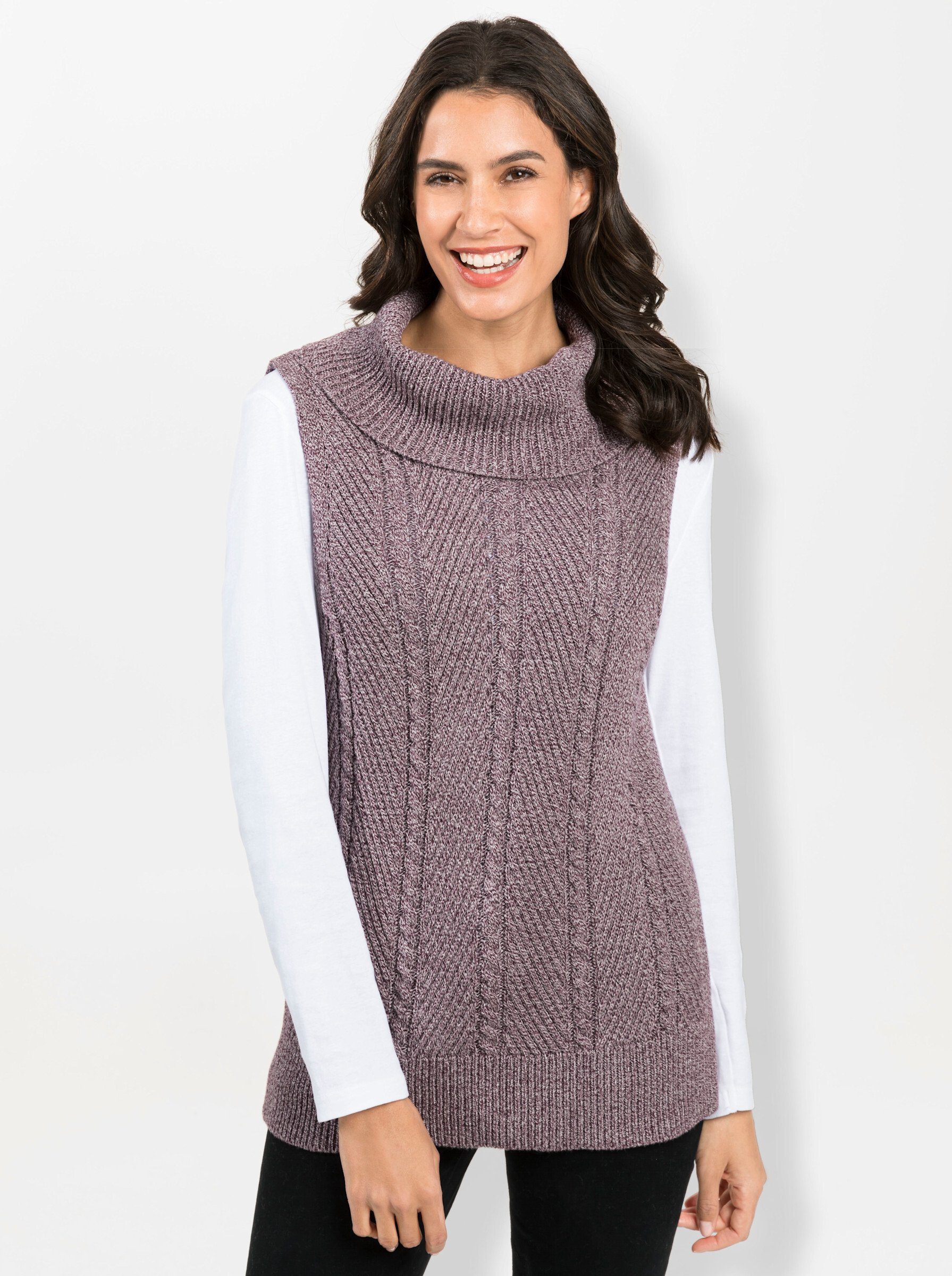 Witt Pullunder Pullunder, Aufwendiges Zopfmuster