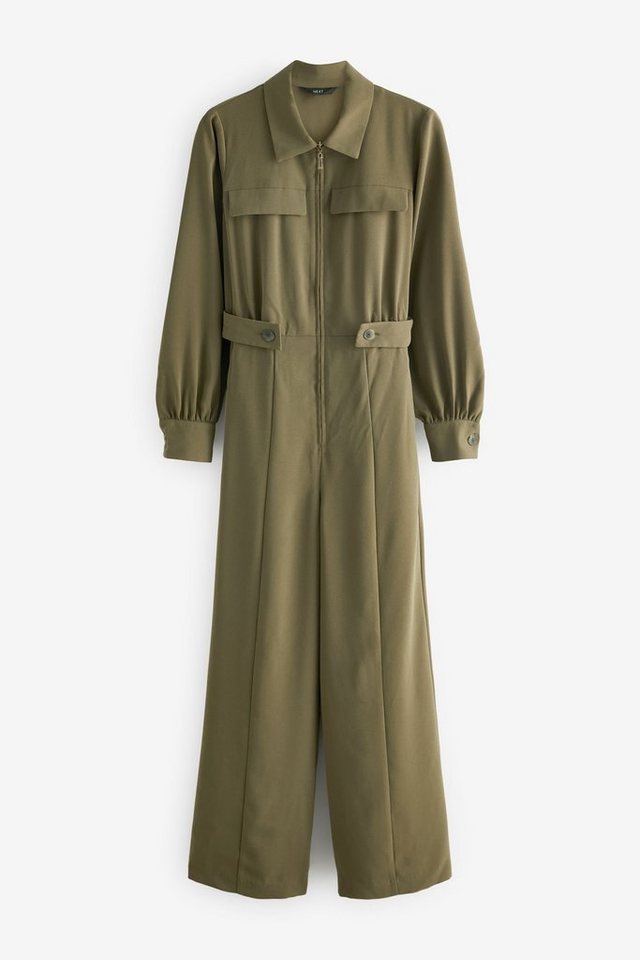 Next Jumpsuit Langärmeliger Crêpe Overall Mit Weitem Bein 1 Tlg