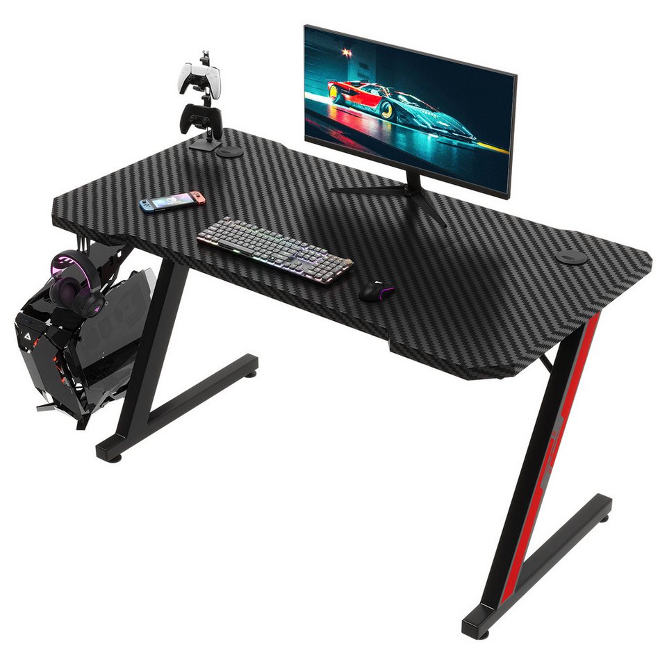 HOMALL Gamingtisch Gaming Tisch Gaming Schreibtisch 120 x 60 cm, Z ... HOMALL Gamingtisch Gaming Tisch Gaming Schreibtisch 120 x 60 cm, Z ...