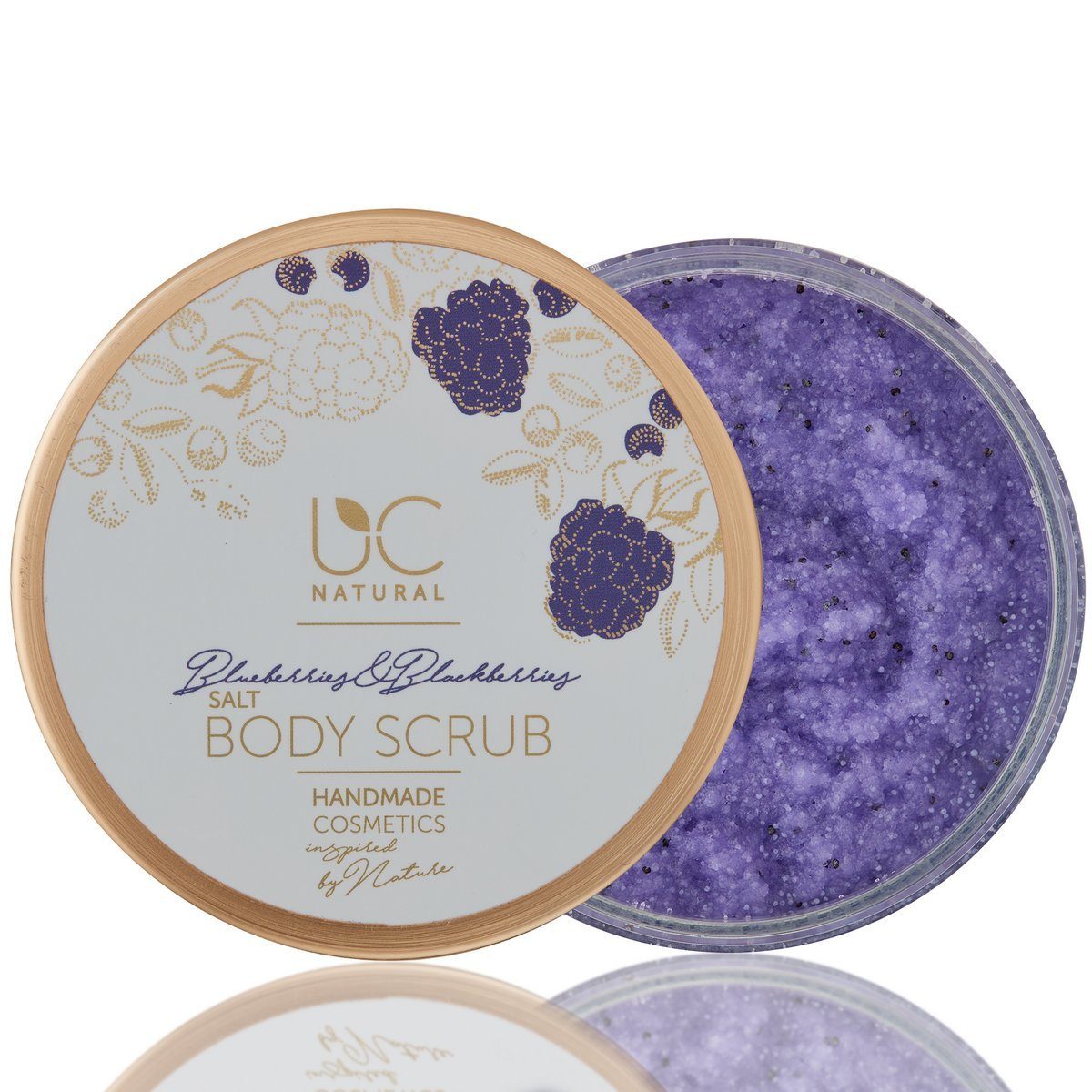 UC Natural Körperpeeling UC Natural Body Scrub, 1-tlg., Heidelbeer & Brombeer Körperpeeling ...