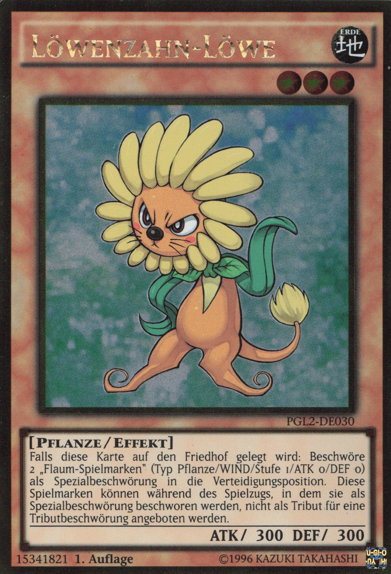 Recollectibles Sammelkarte Yugioh Karte Löwenzahn Löwe Yu Gi Oh Karte