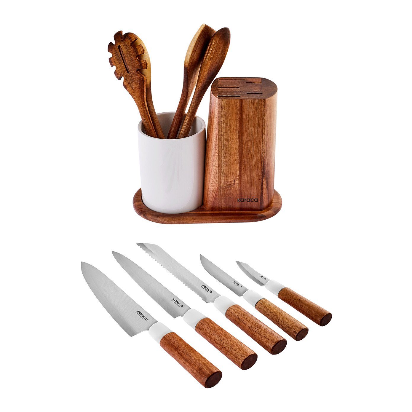 Karaca Messer-Set Pure Messer und Service-Set, 11-teilig