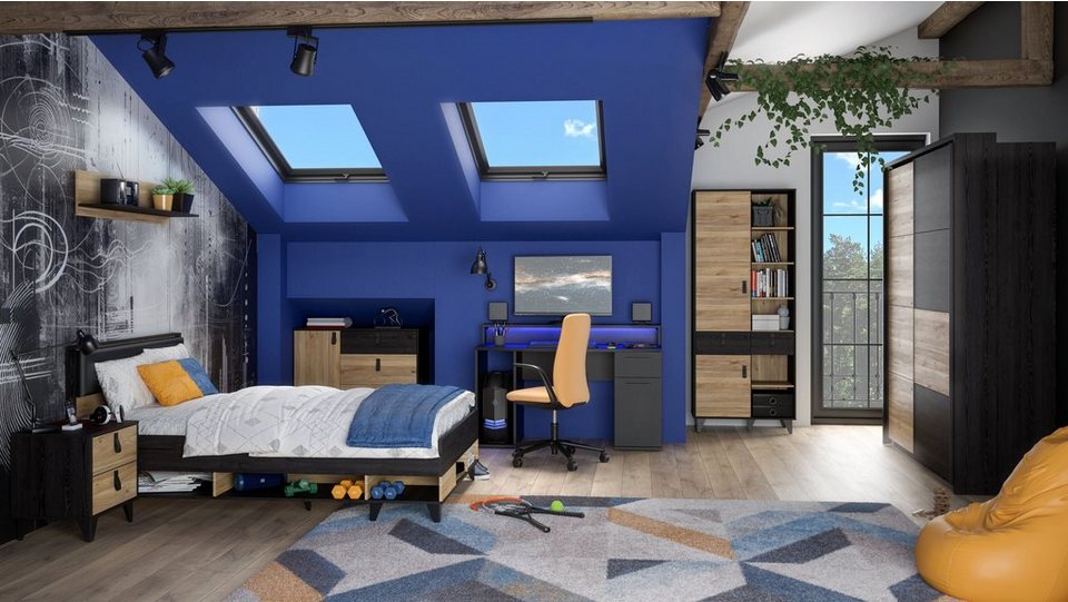 Möbel Direktde Jugendzimmer Set Lya Komplett Set 6 St Schrank