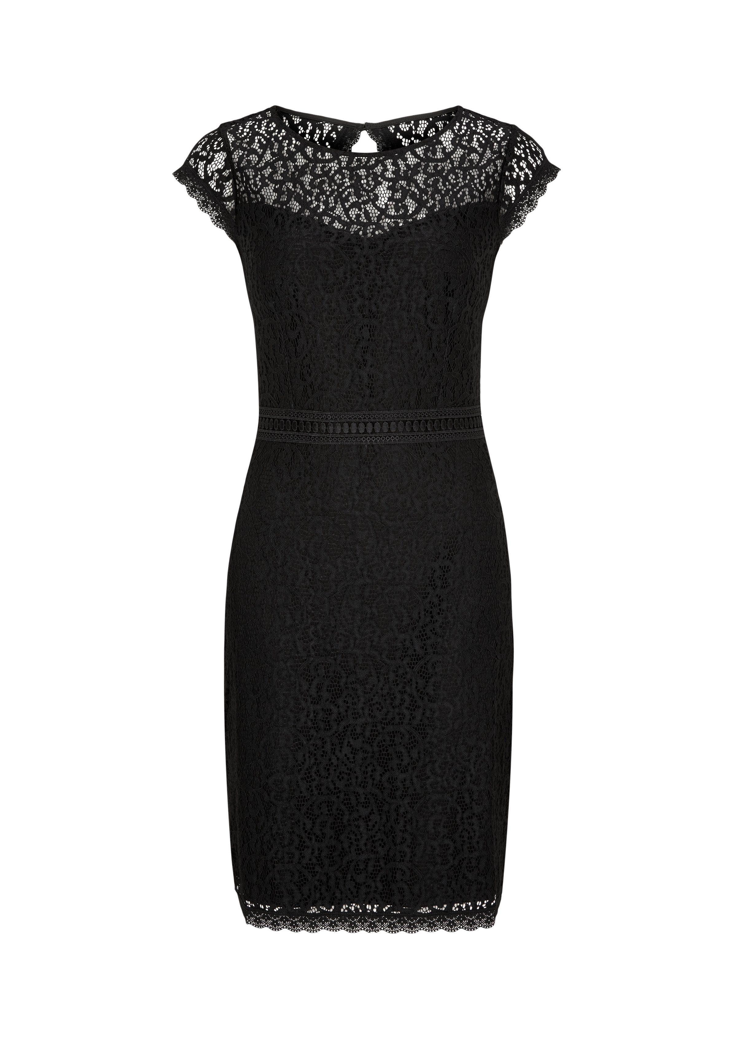 Comma Abendkleid Abendkleid aus hauchzarter Spitze