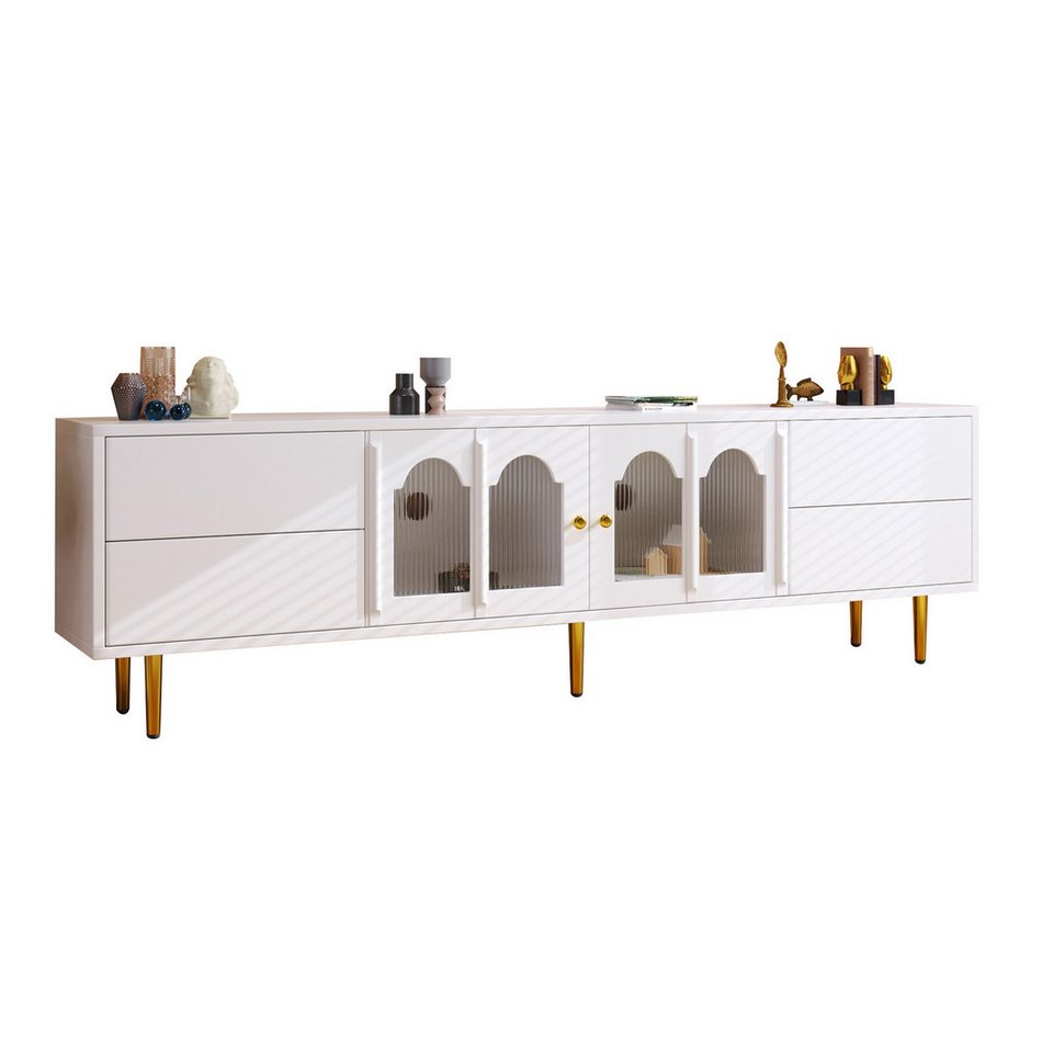 Redom Lowboard Tv Board Mit Großem Stauraum Wohnzimmer Tv Schrank 1