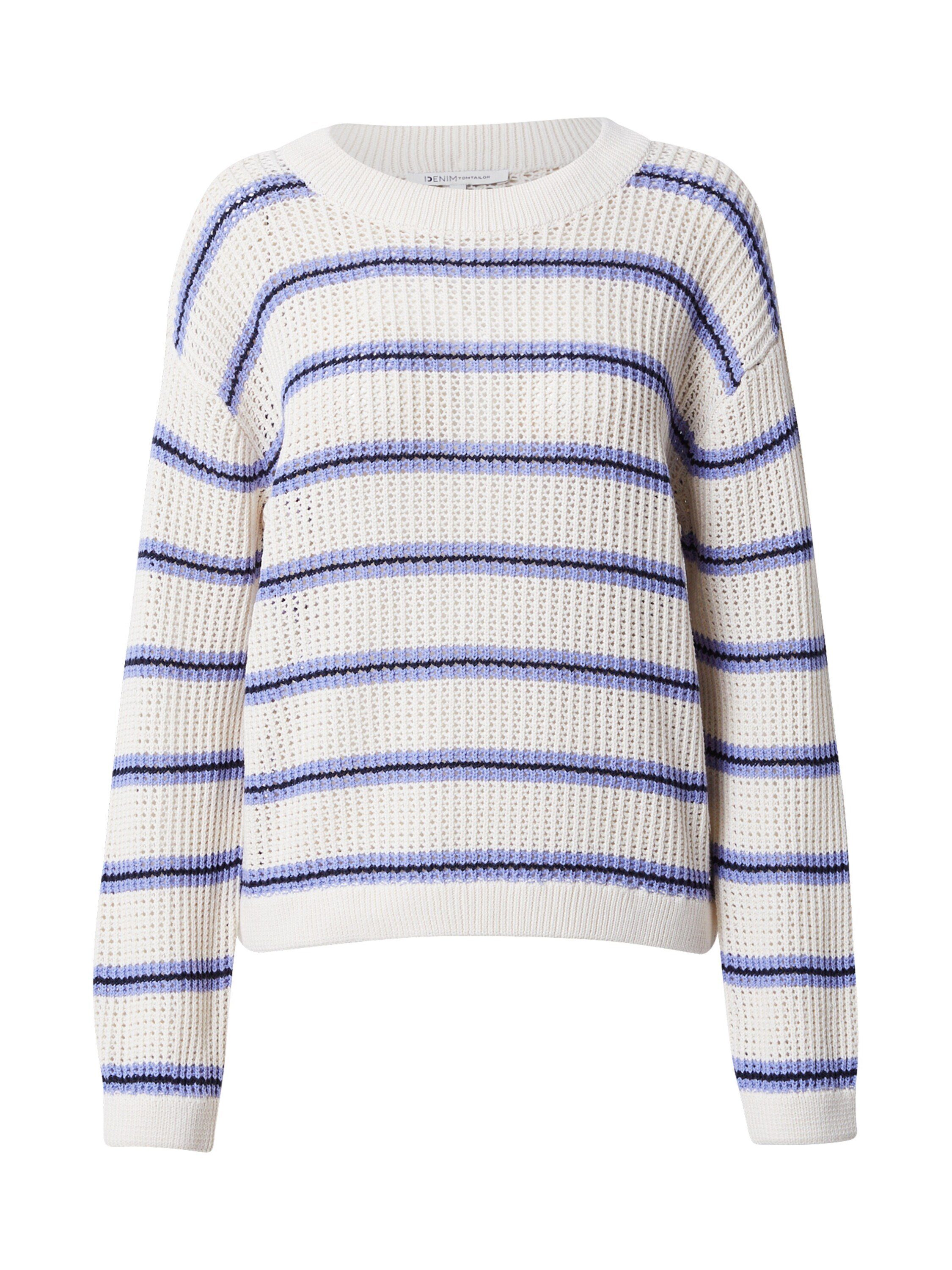 Tom Tailor Denim Strickpullover 1 Tlg Lochmuster All Over Muster