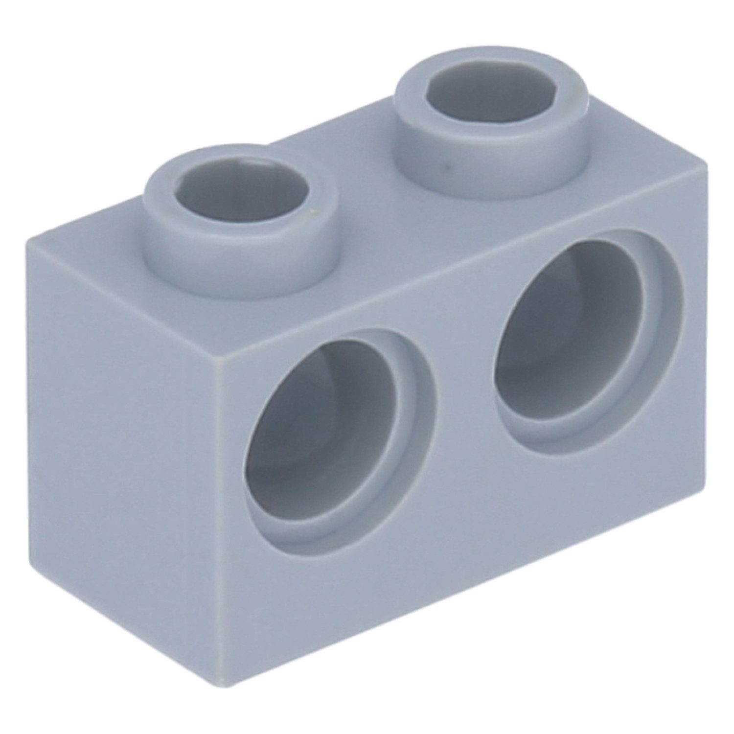 LEGO® Spielbausteine Technic: 50x Hellgrauer Technik-Stein, Größe 1x2 ...