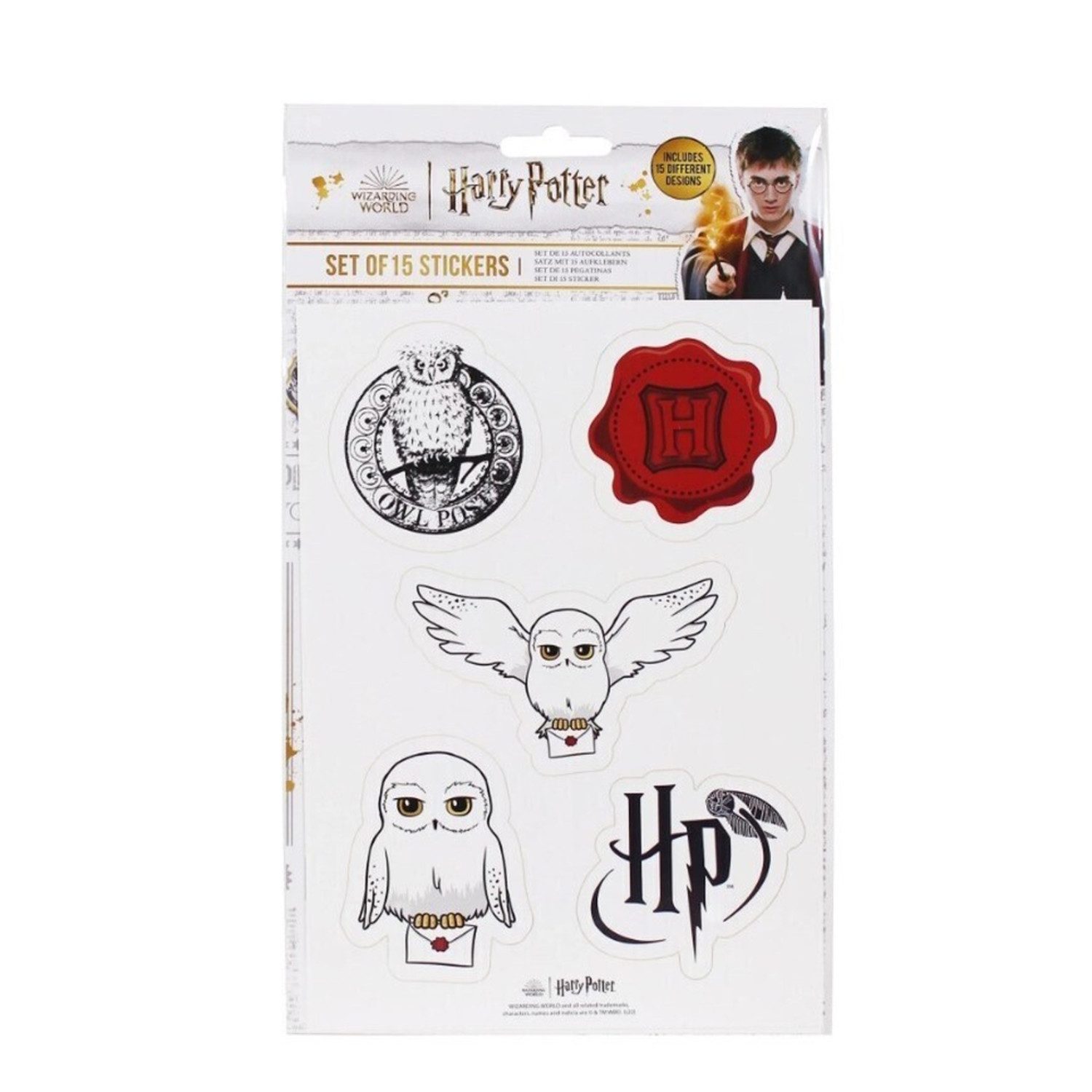 Half Moon Bay Aufkleber Harry Potter Eule Hedwig Sticker im 15er Set
