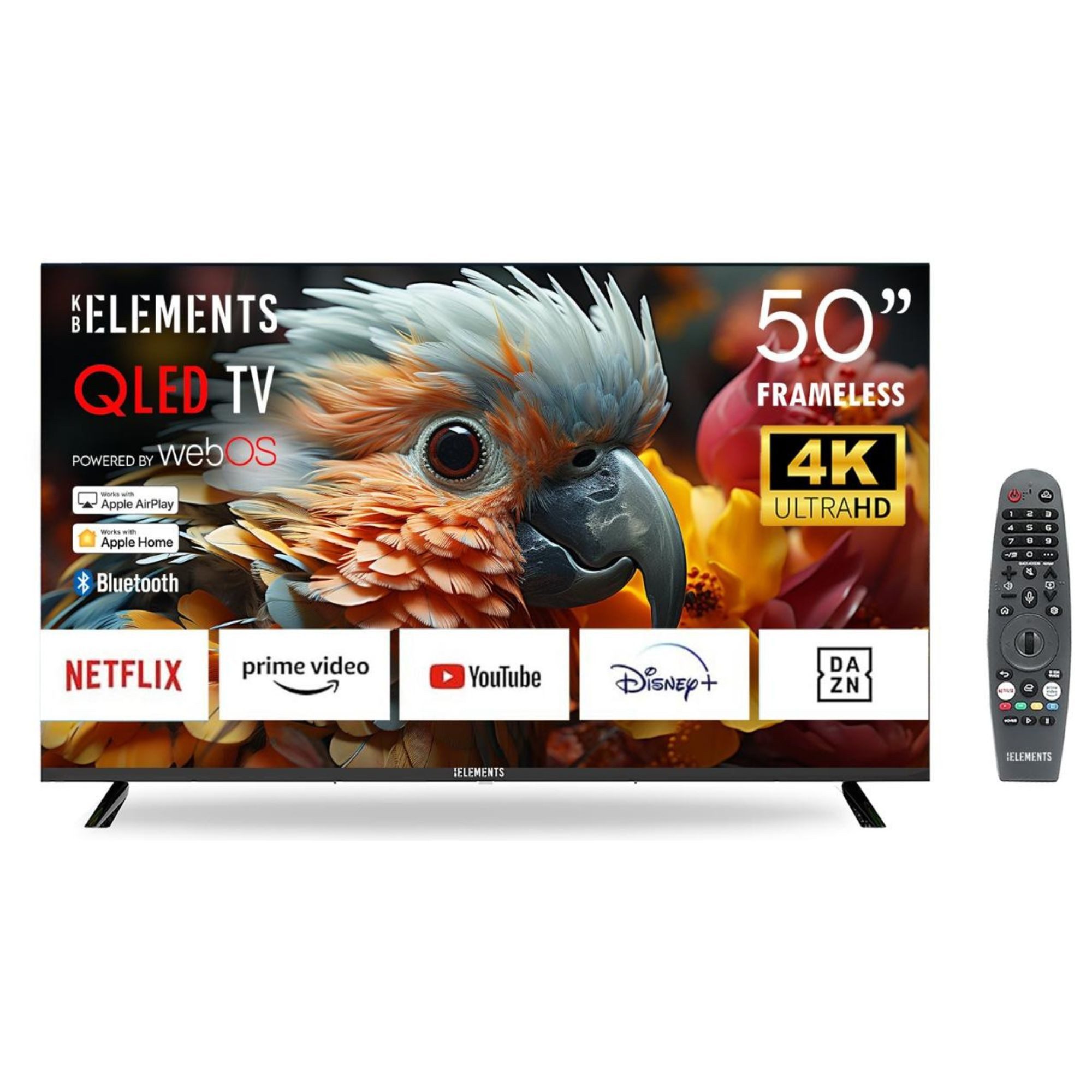 KB Elements ELT50QL7DE QLED-Fernseher (127,00 cm/50 Zoll, 4K Ultra HD, Smart-TV, QLED, 4K UHD ...