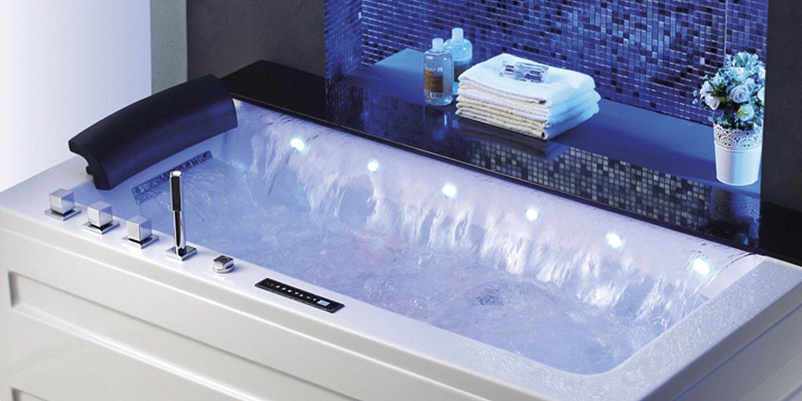 Duwilux Whirlpool-Badewanne 1 Pers. Whirlpool Victoria 172x100 ...