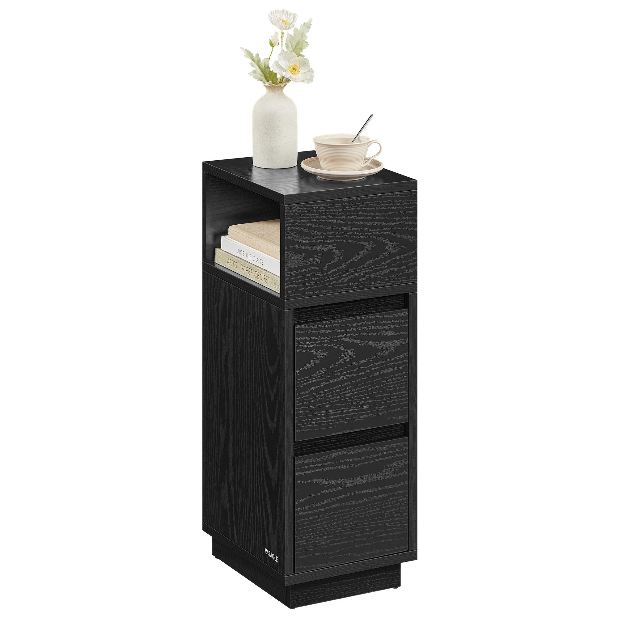Vasagle Nachttisch 1 St 1er Set2er Set Schmal Beistelltisch Mit 2