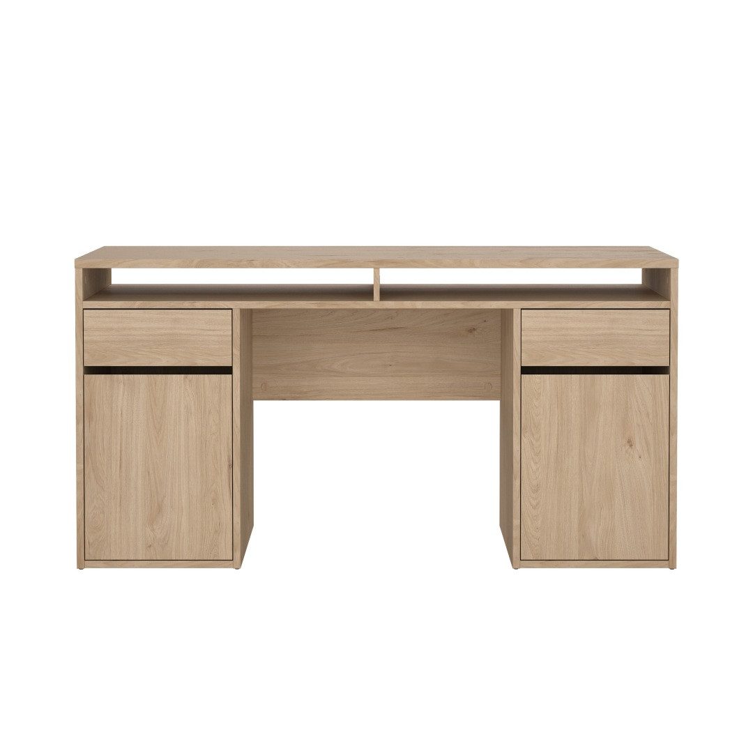 ebuy24 Schreibtisch FunctionPlus Schreibtisch 2 Türen 2 Schubladen Nus
