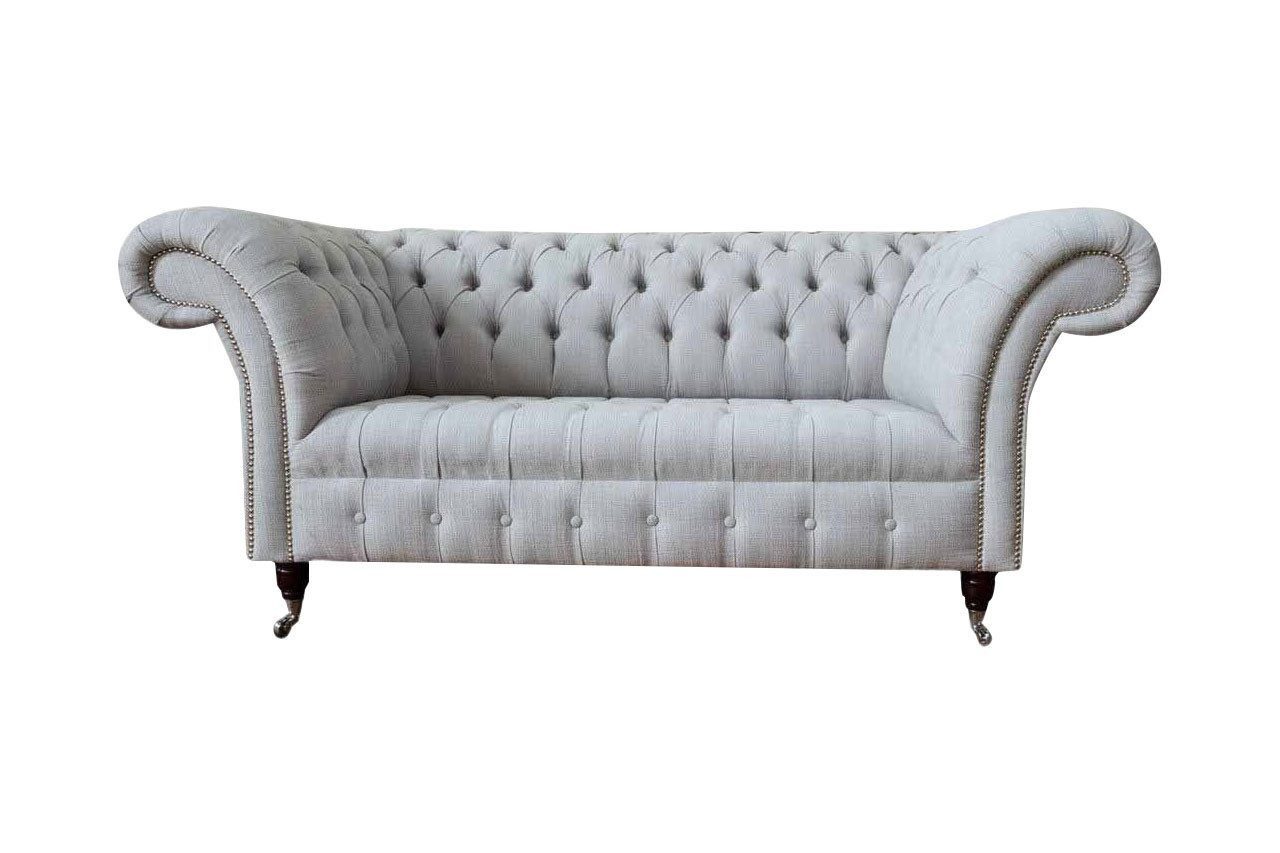Xlmoebel Sofa Chesterfield Deluxe 2 Sitzer Sofa Polster Textil Möbel