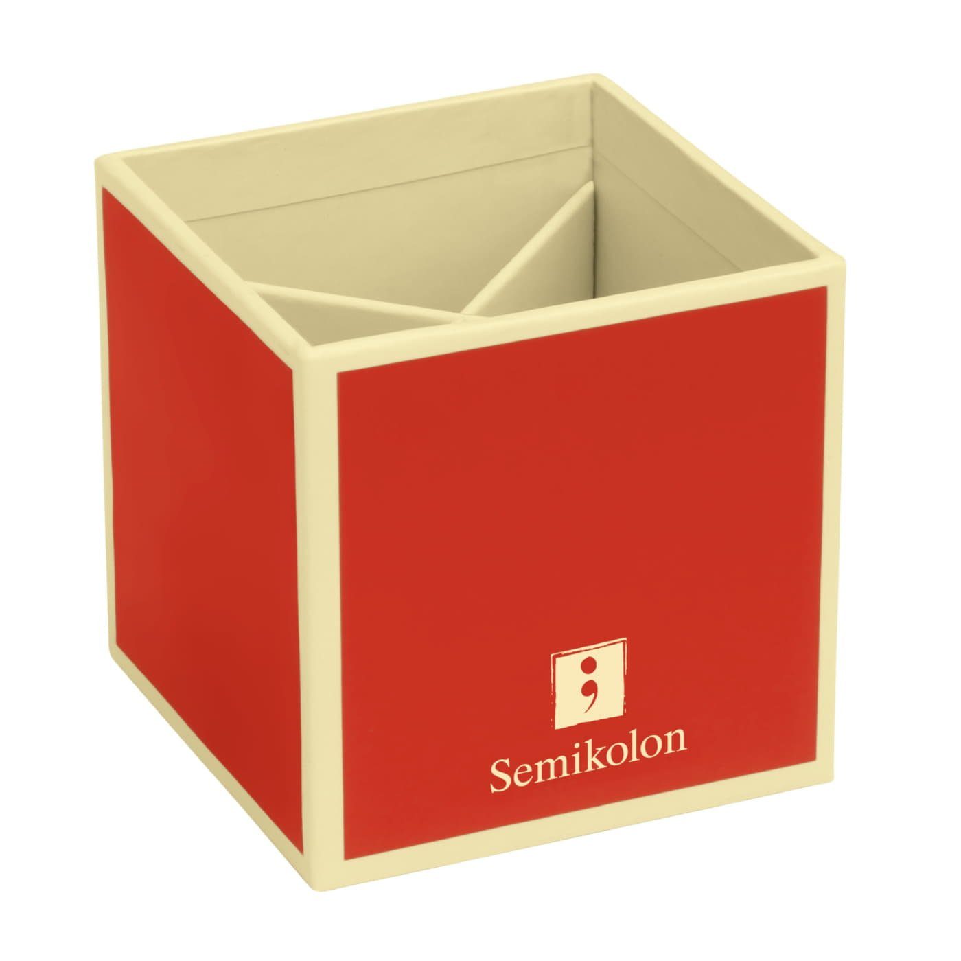 Semikolon Organizer Stifteköcher Stiftehalter Stiftablage mit 4 Untert ...