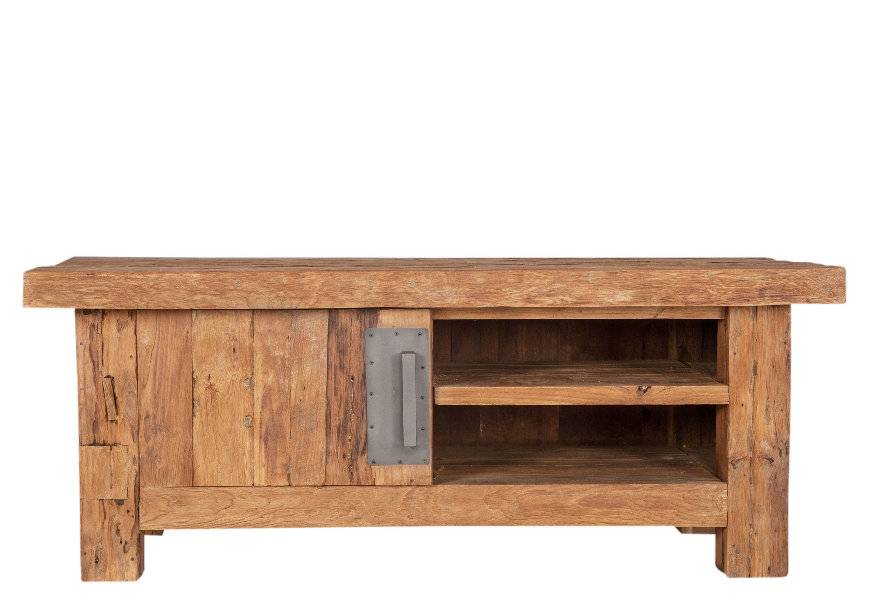 dynamic24 Lowboard, Lowboard CORAL Teak natur, lässt sich harmonisch in ...