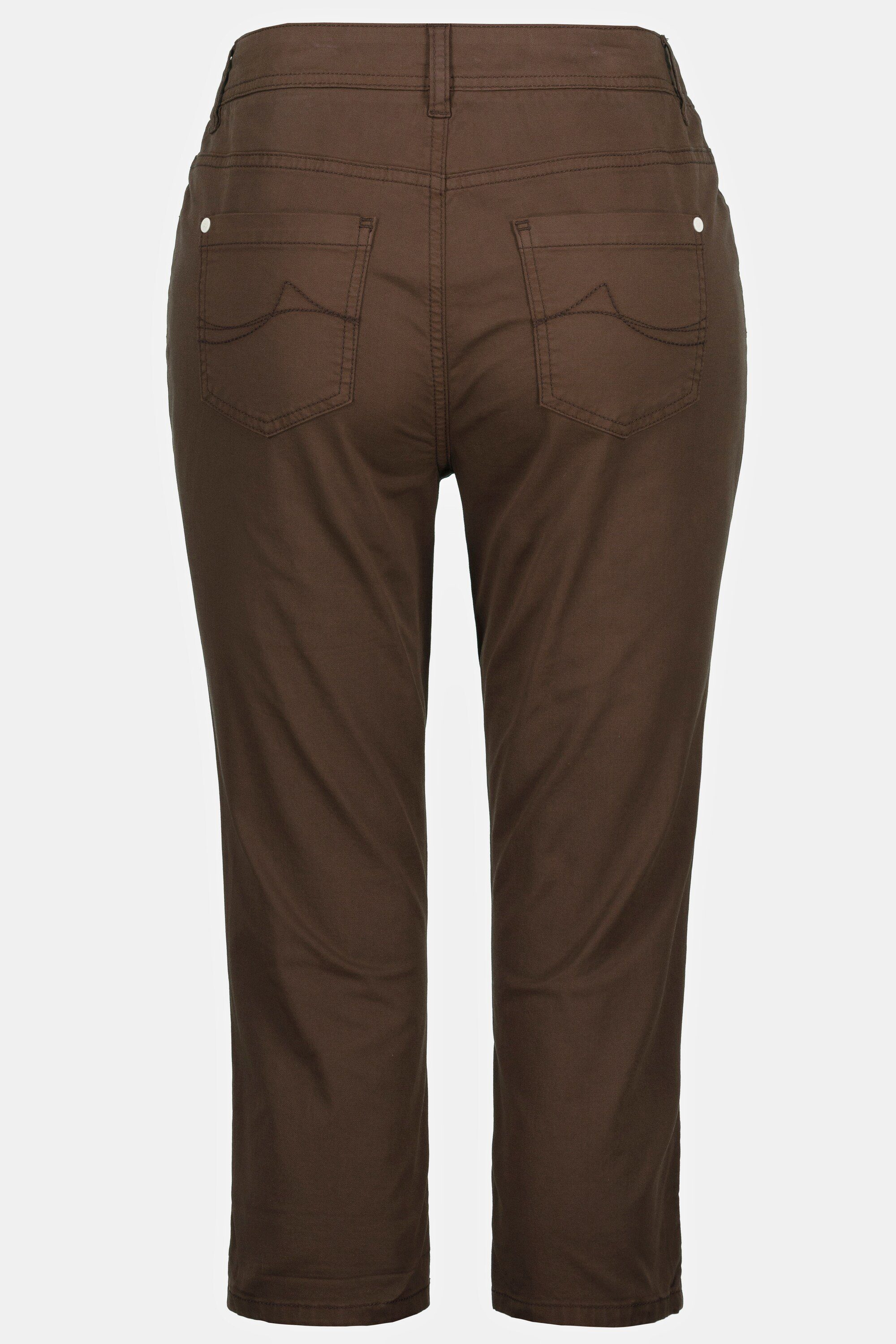 Gina Laura Caprihose Capri-Hose garment dyed 5-Pocket Zipper