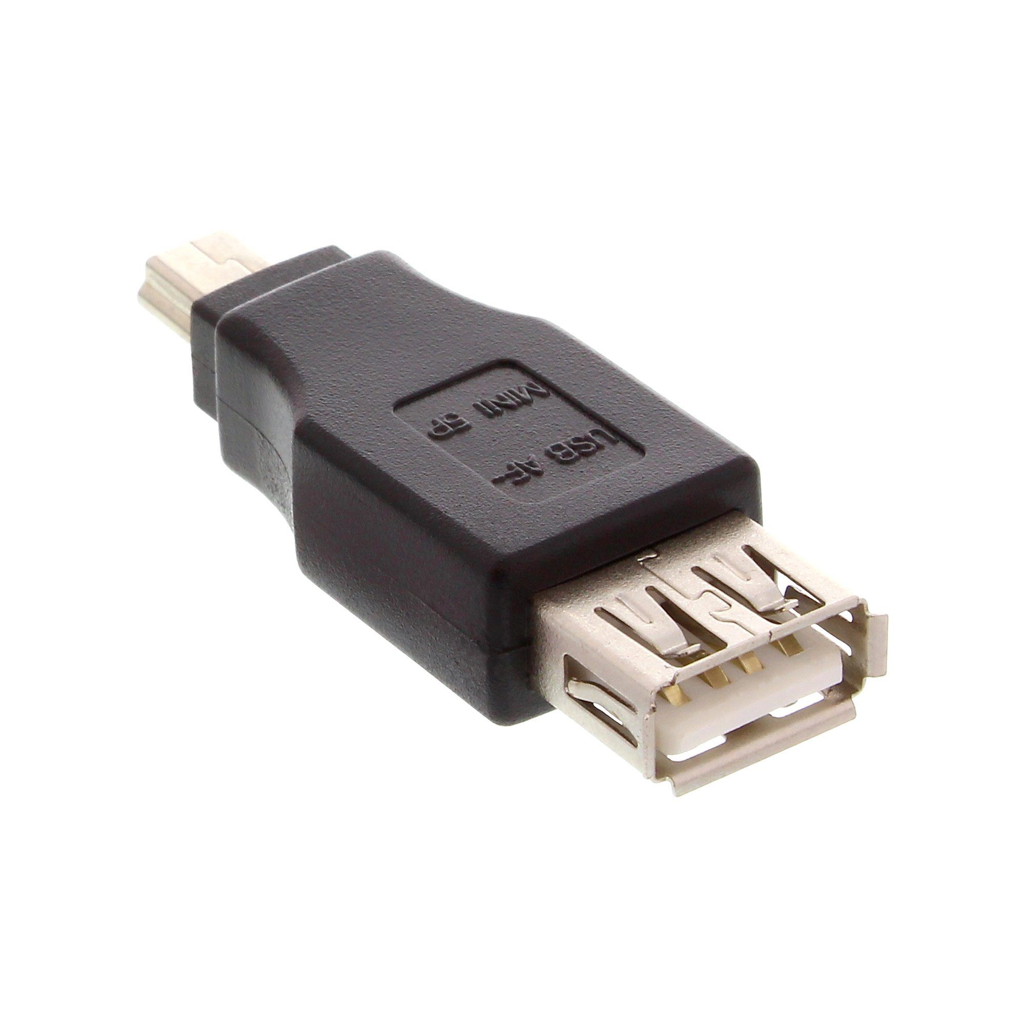 Inline InLine® USB 2.0 Adapter, Buchse A auf Mini-5pol Stecker USB-Adapter
