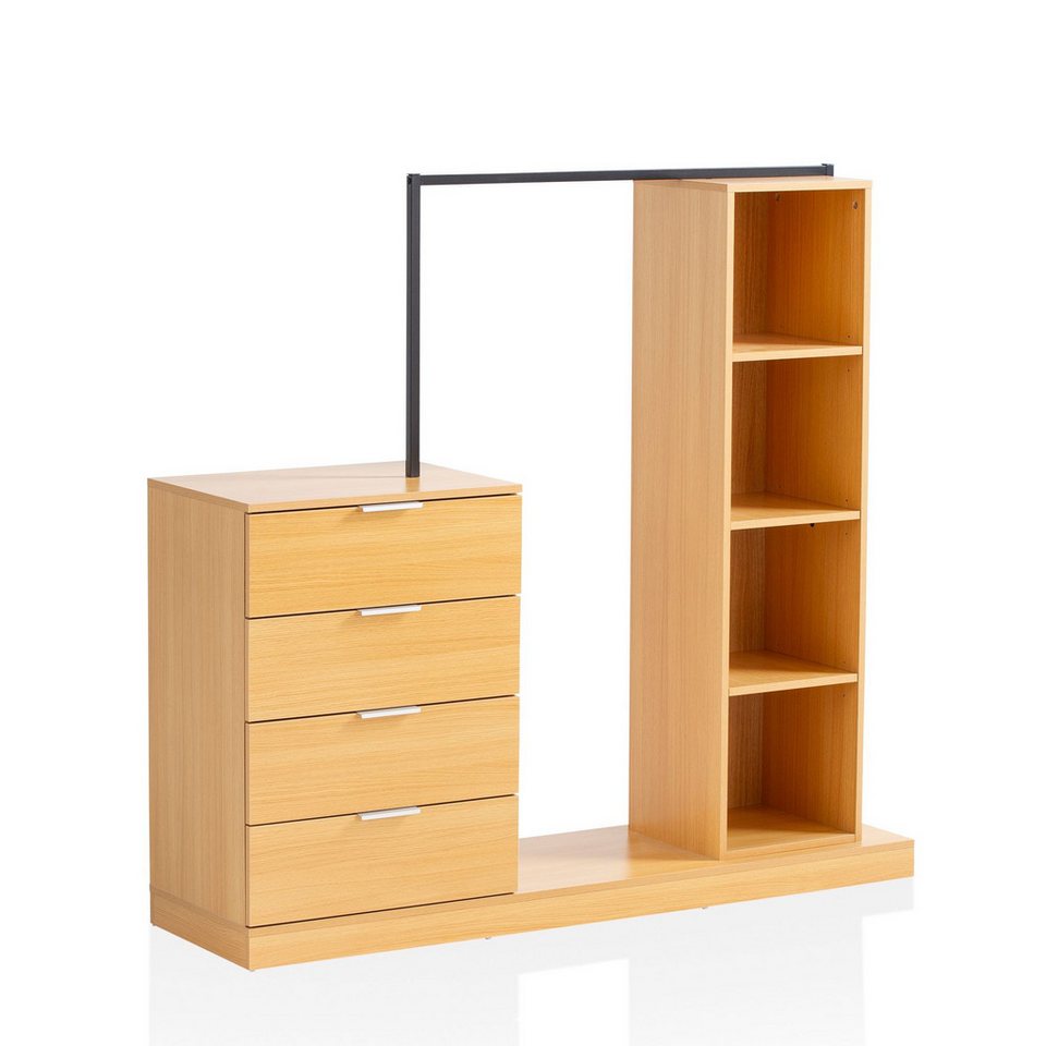 Kadima Design Garderobe Garderobe Eiche Dekor 145x136x40 Cm